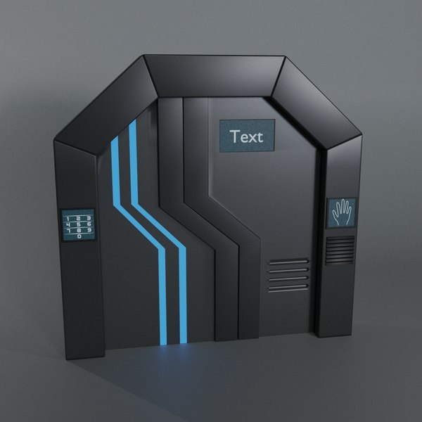 Futuristic Double Sliding Door 3D 모델 - TurboSquid 1978198