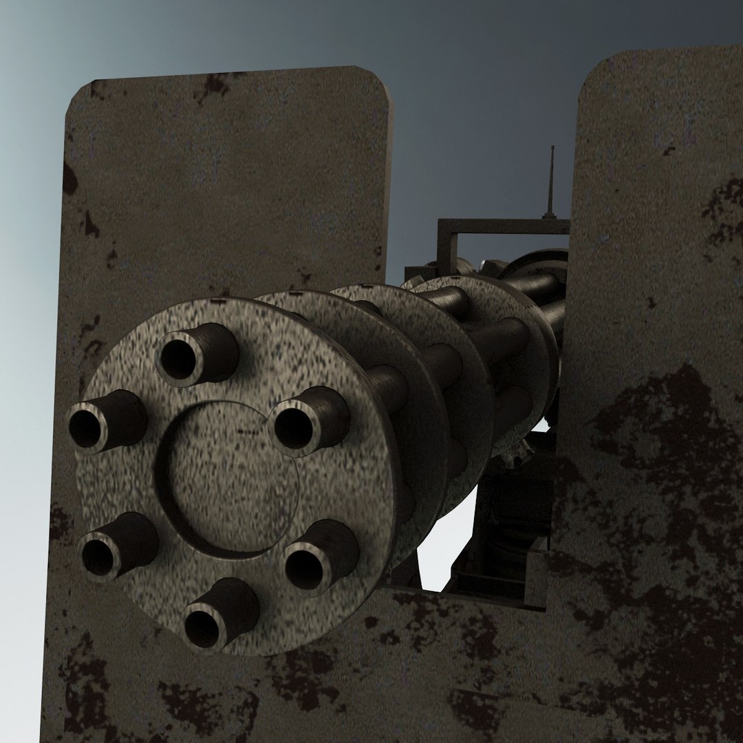 3ds Navy Minigun M134