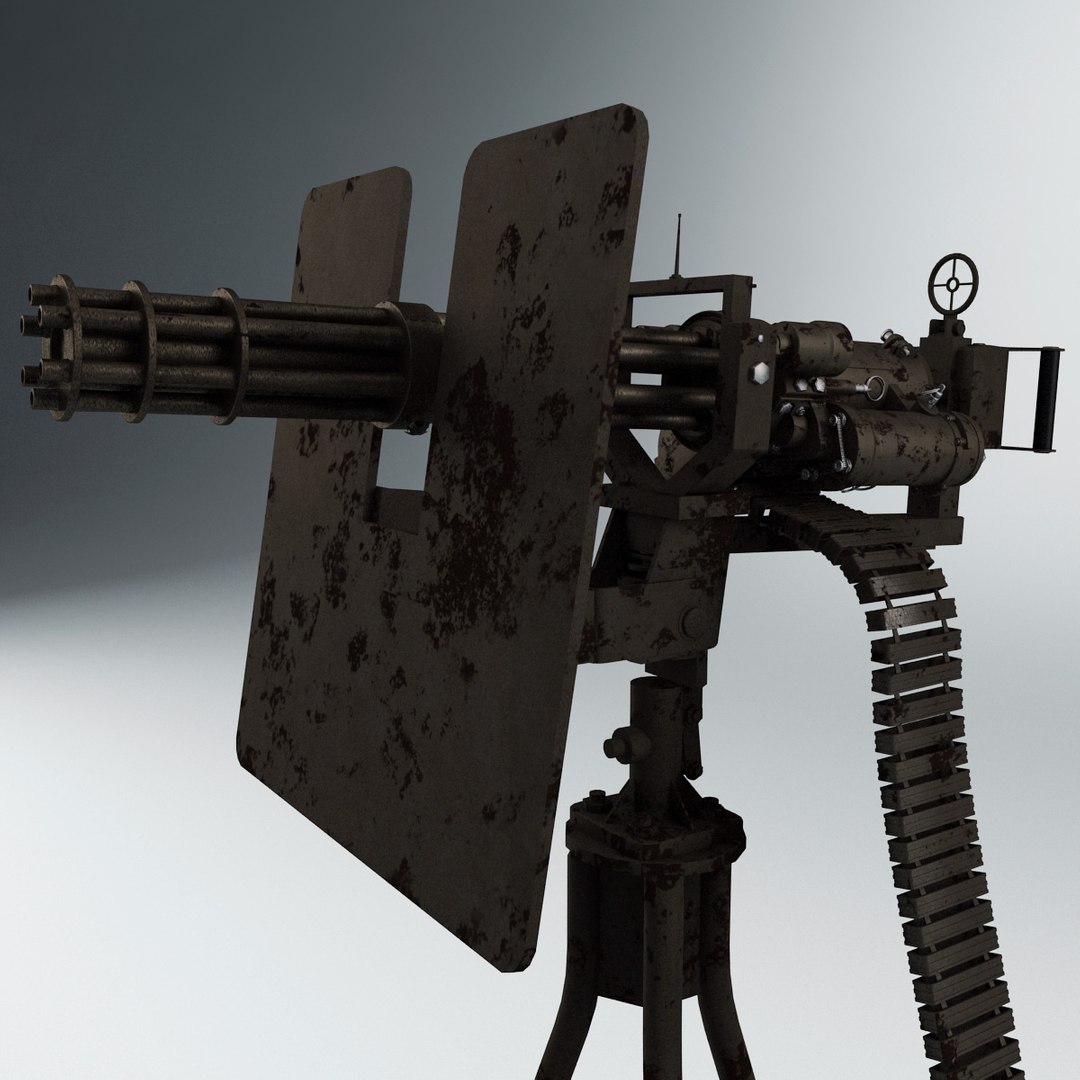 3ds Navy Minigun M134