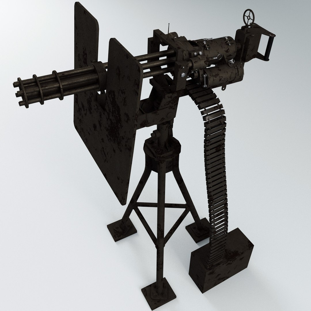 3ds Navy Minigun M134