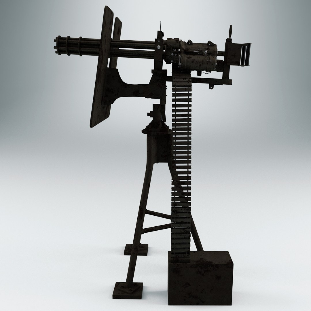 3ds Navy Minigun M134