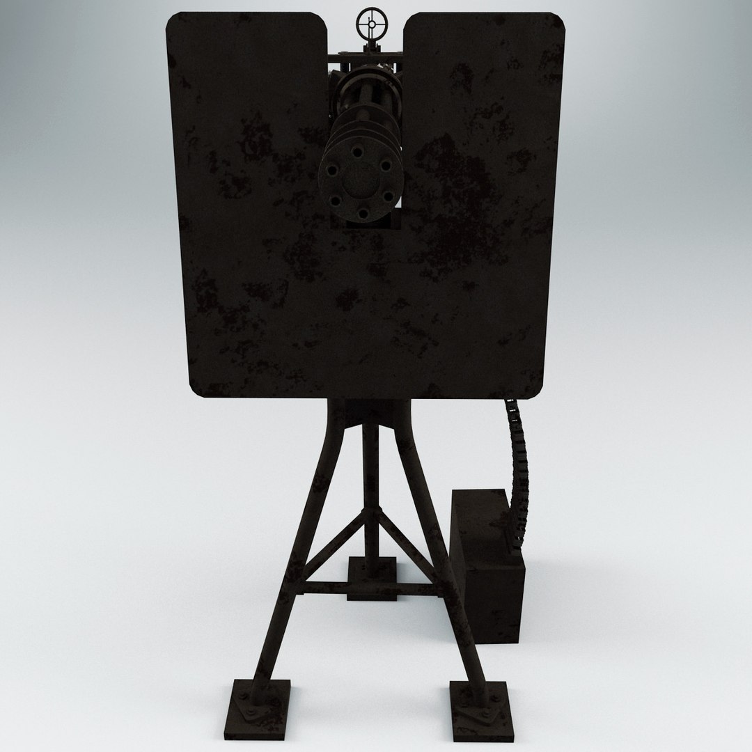 3ds Navy Minigun M134