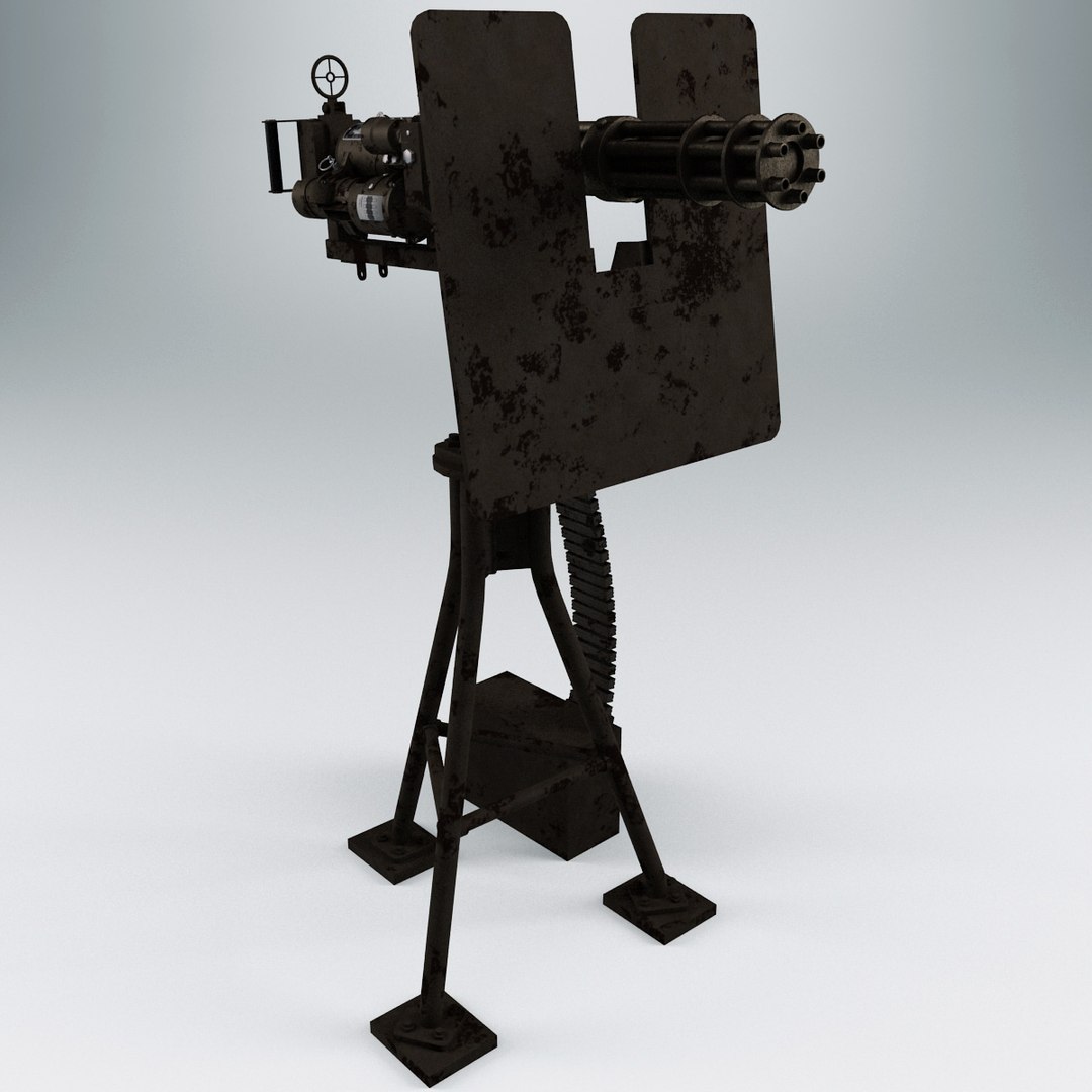 3ds Navy Minigun M134