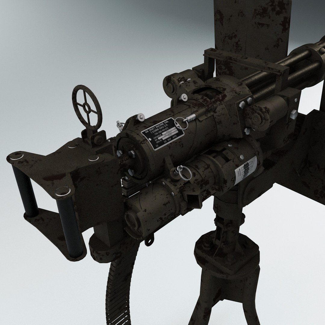 3ds Navy Minigun M134