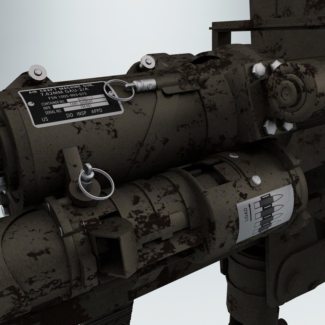 3ds Navy Minigun M134