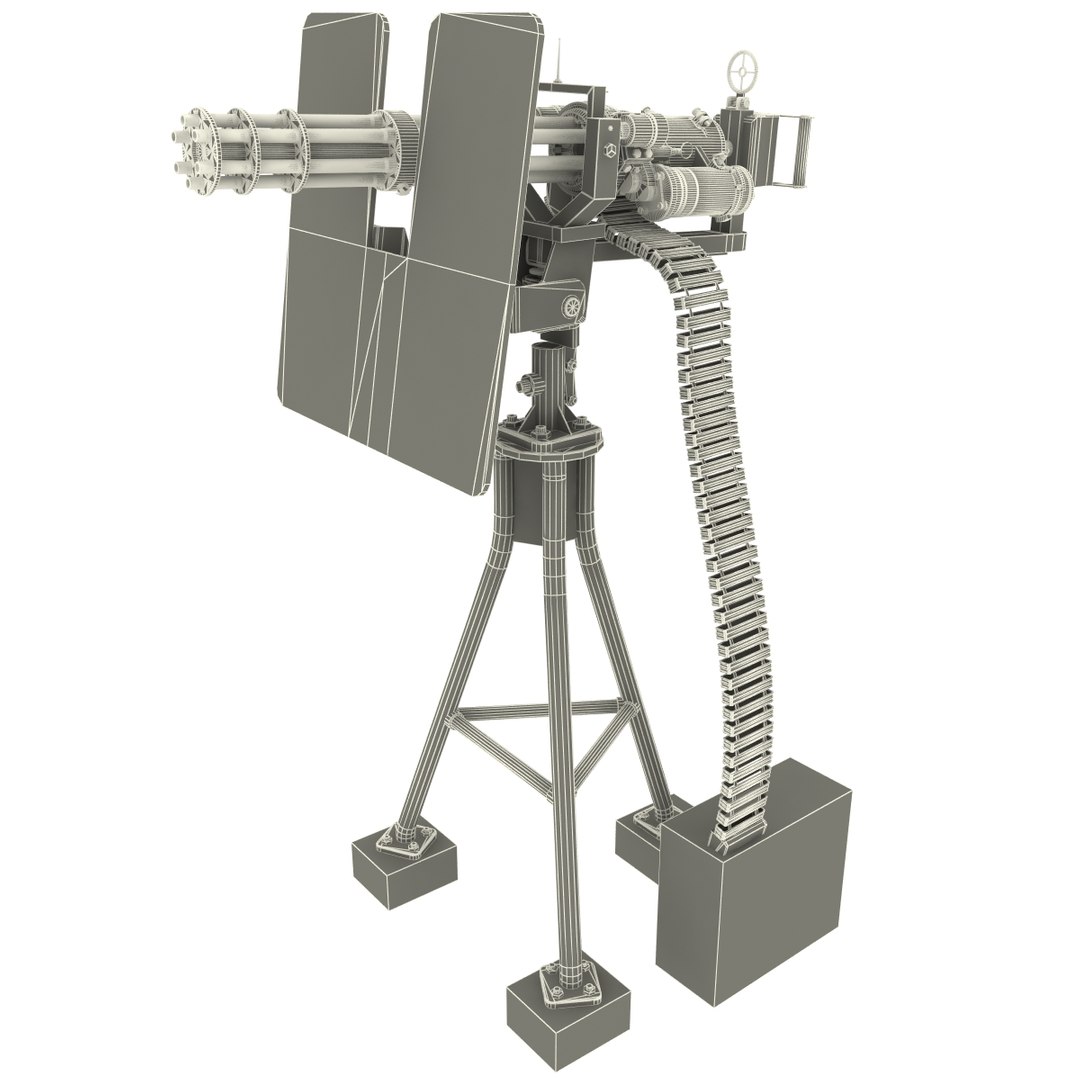 3ds Navy Minigun M134