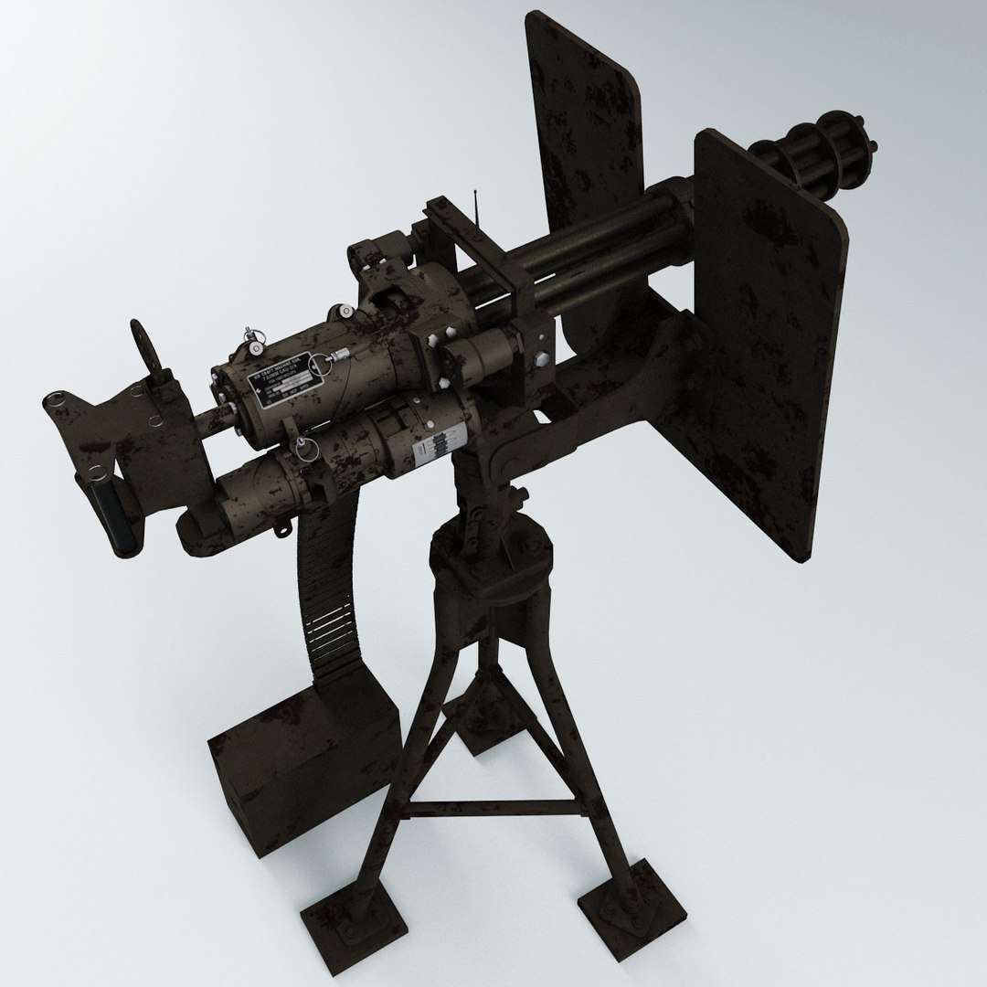 3ds Navy Minigun M134