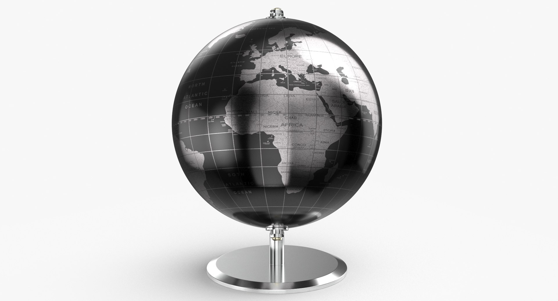 Globe Type 03 3D Model - TurboSquid 2194075