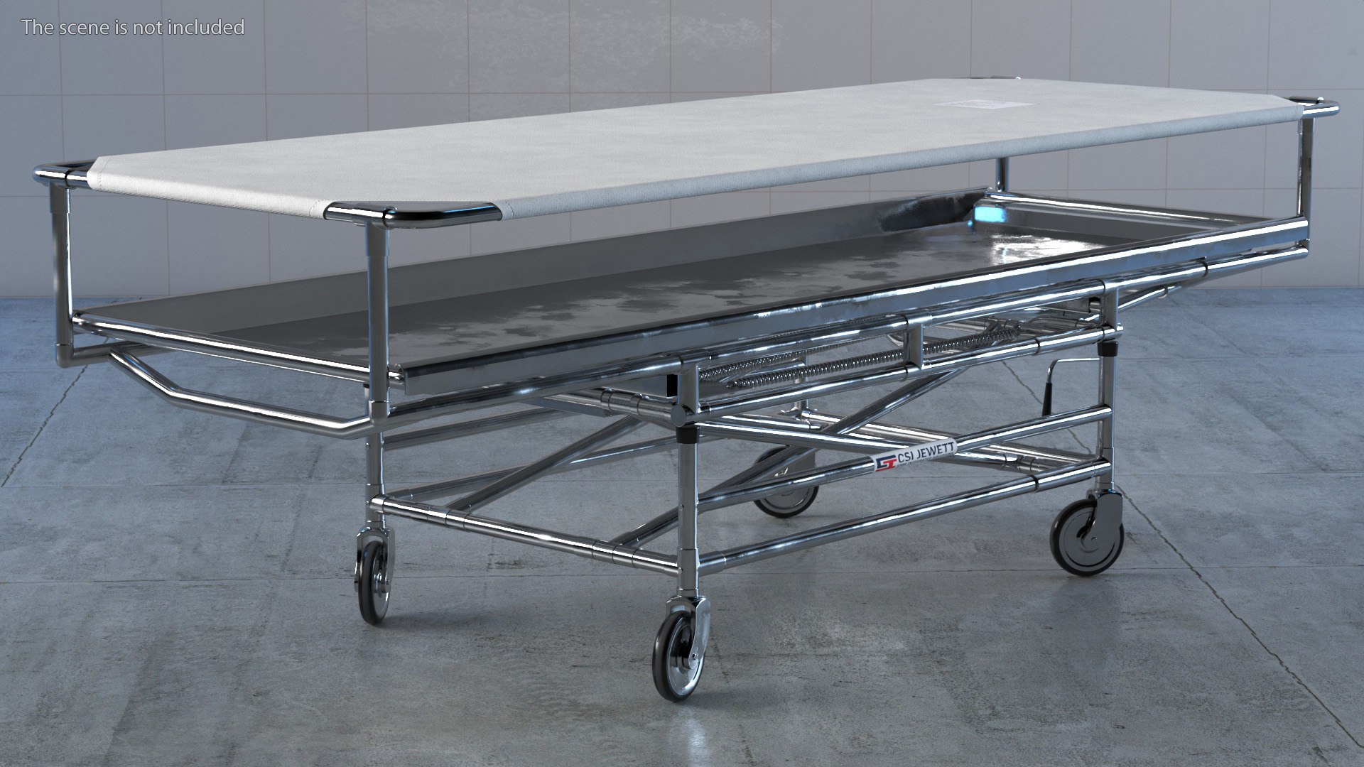 3D Model Covered Morgue Gurney CSI Jevett Rigged - TurboSquid 2015856