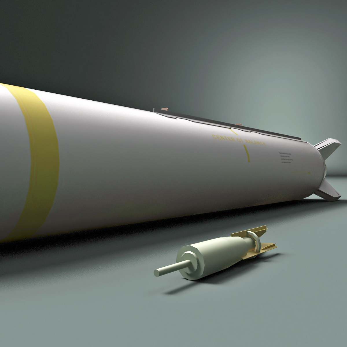 aircraft bomb mk-20 rockeye 3d model