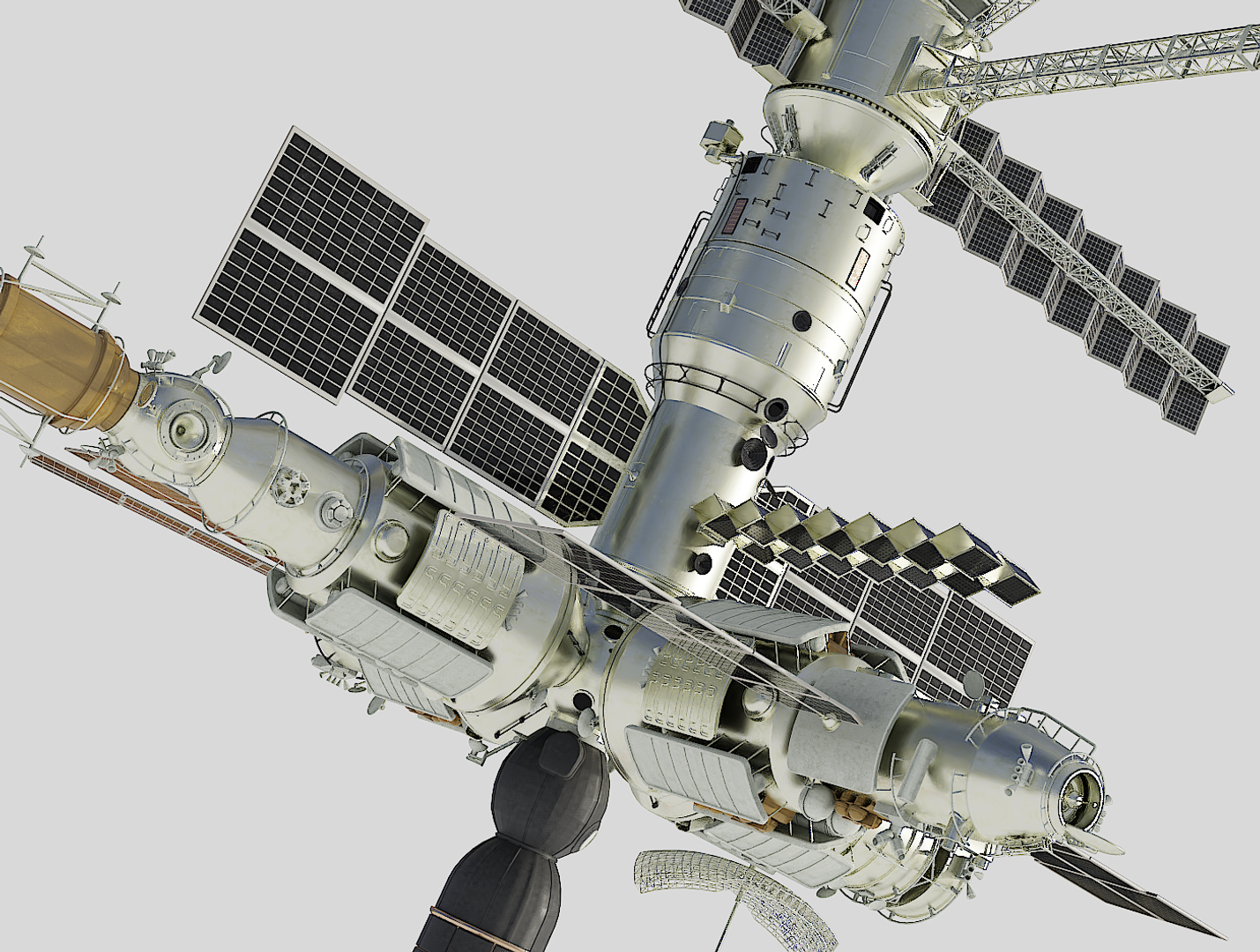 modelo 3d estación espacial mir - TurboSquid 1368605