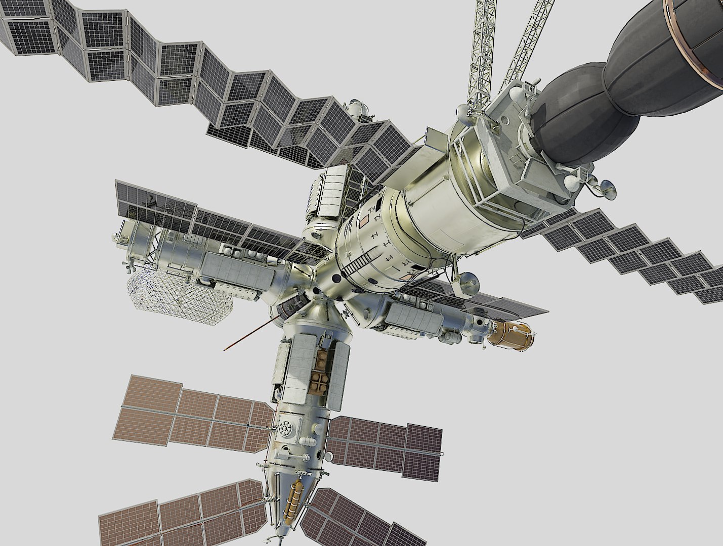3D Model Mir Space Station - TurboSquid 1368605