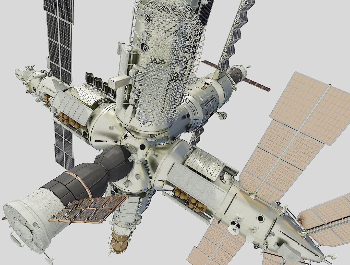 3D Model Mir Space Station - TurboSquid 1368605