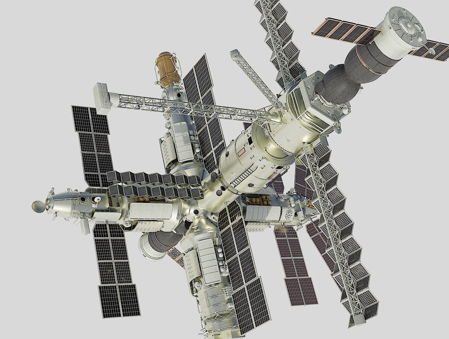 3D Model Mir Space Station - TurboSquid 1368605
