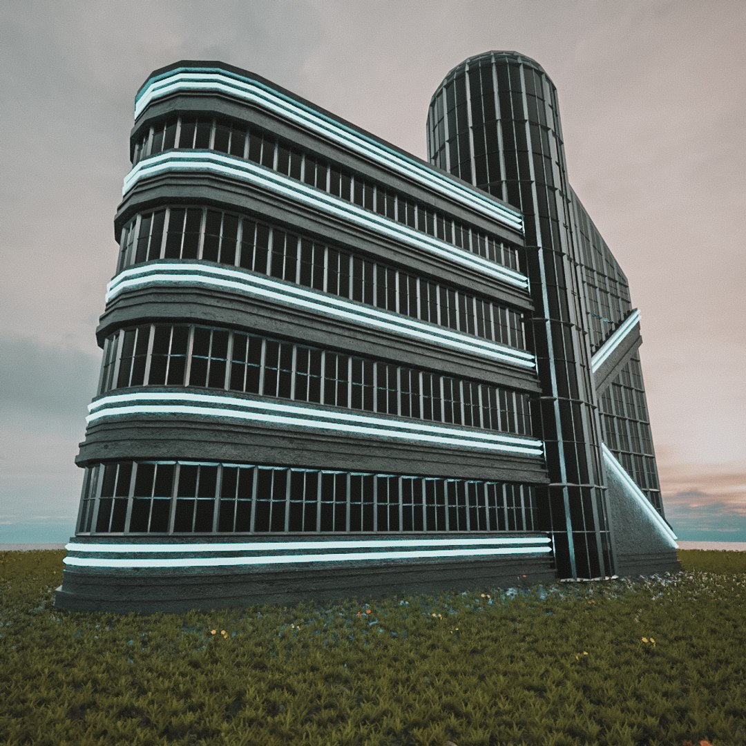 3D scifi steampunk building pbr model - TurboSquid 1573657