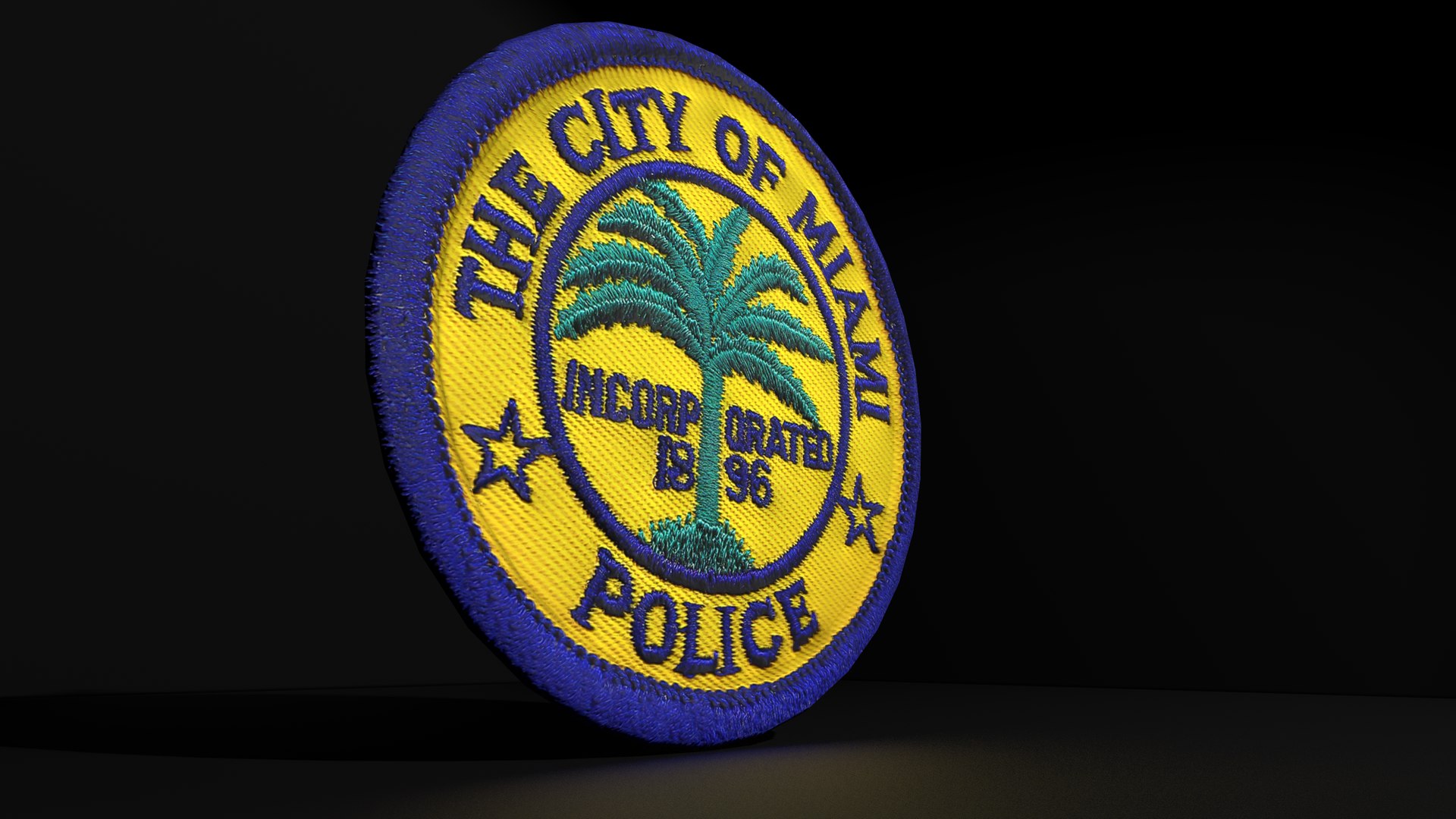 Police Patch-The City Of Mimi 3D Model - TurboSquid 1865910