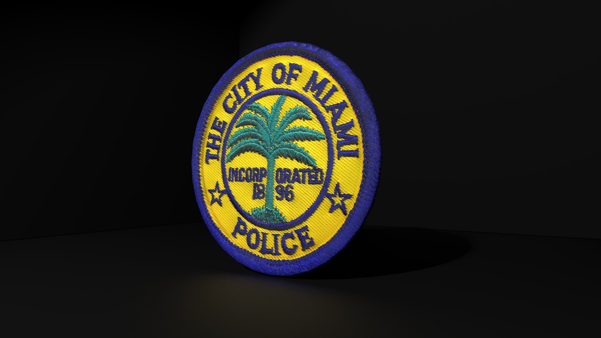 Police Patch-The City Of Mimi 3D Model - TurboSquid 1865910