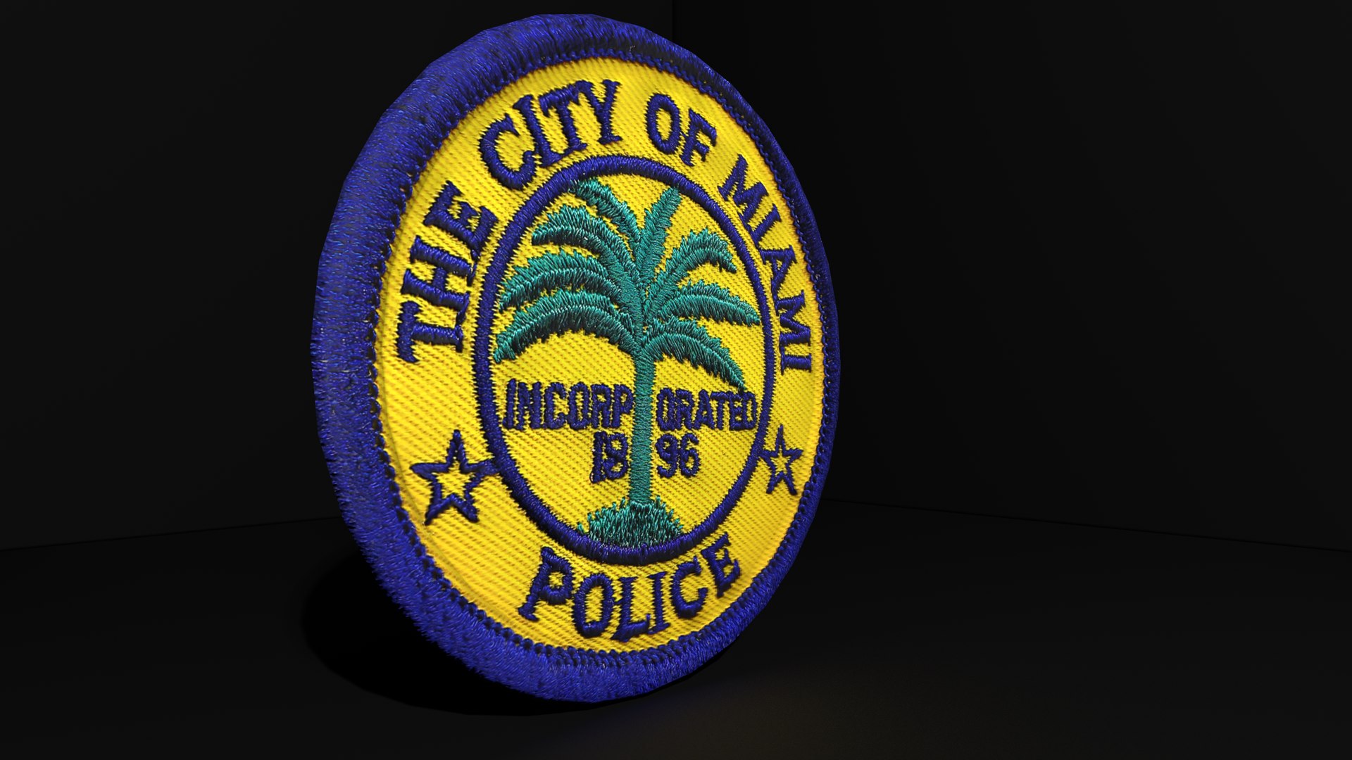 Police Patch-The City Of Mimi 3D Model - TurboSquid 1865910