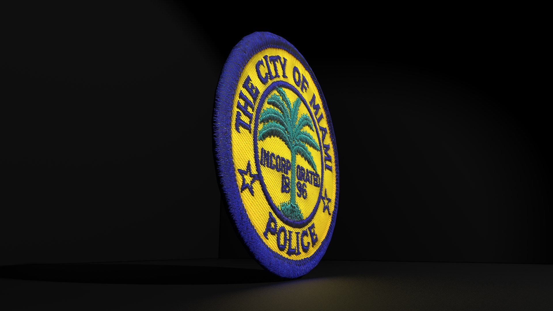 Police Patch-The City Of Mimi 3D Model - TurboSquid 1865910