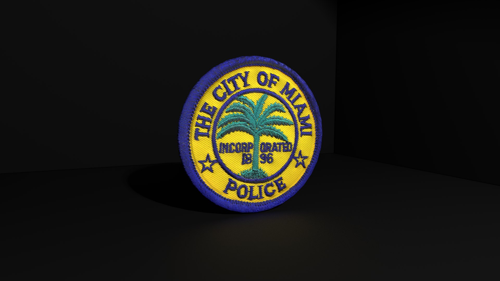 Police Patch-The City Of Mimi 3D Model - TurboSquid 1865910