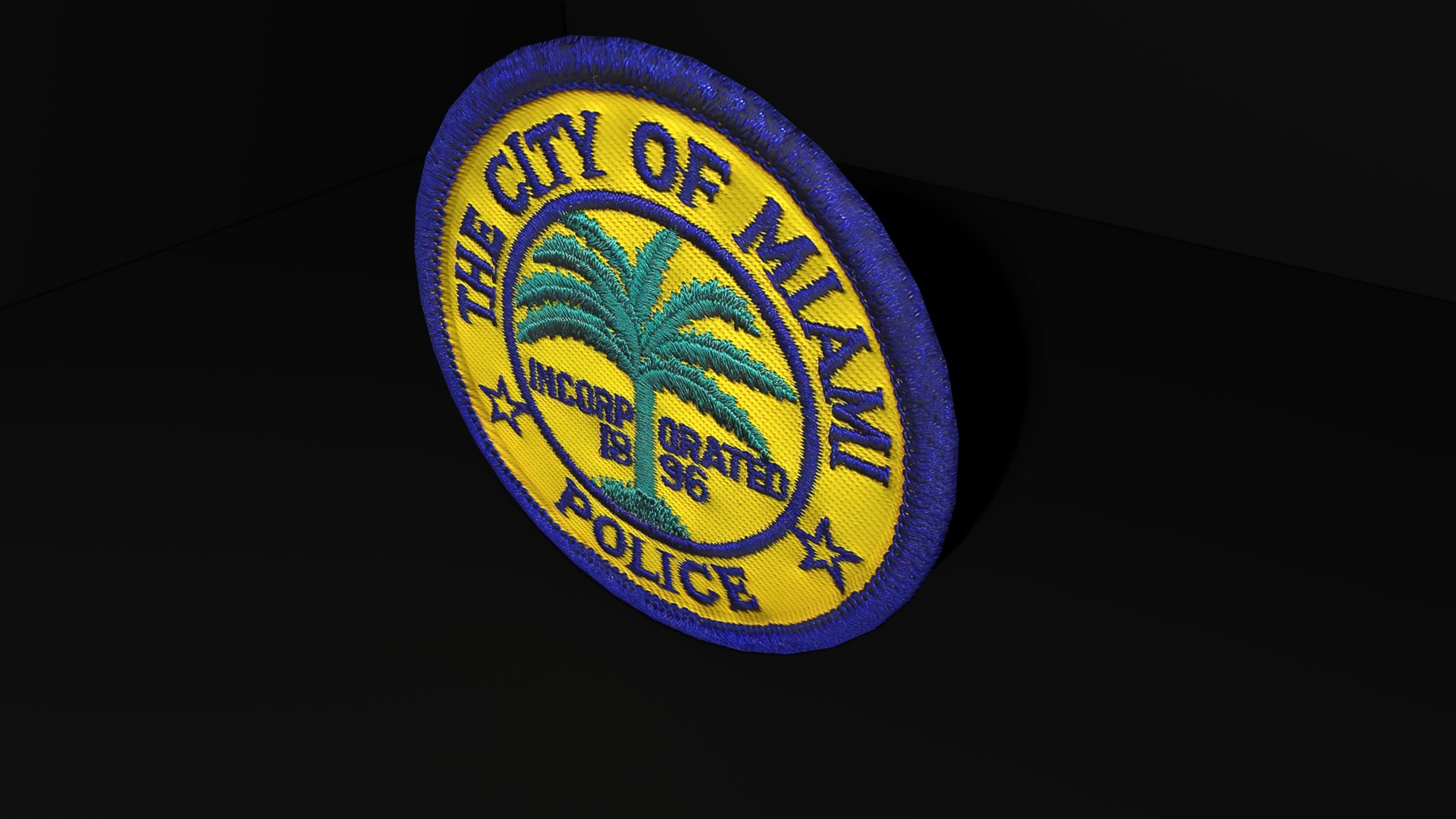 Police Patch-The City Of Mimi 3D Model - TurboSquid 1865910