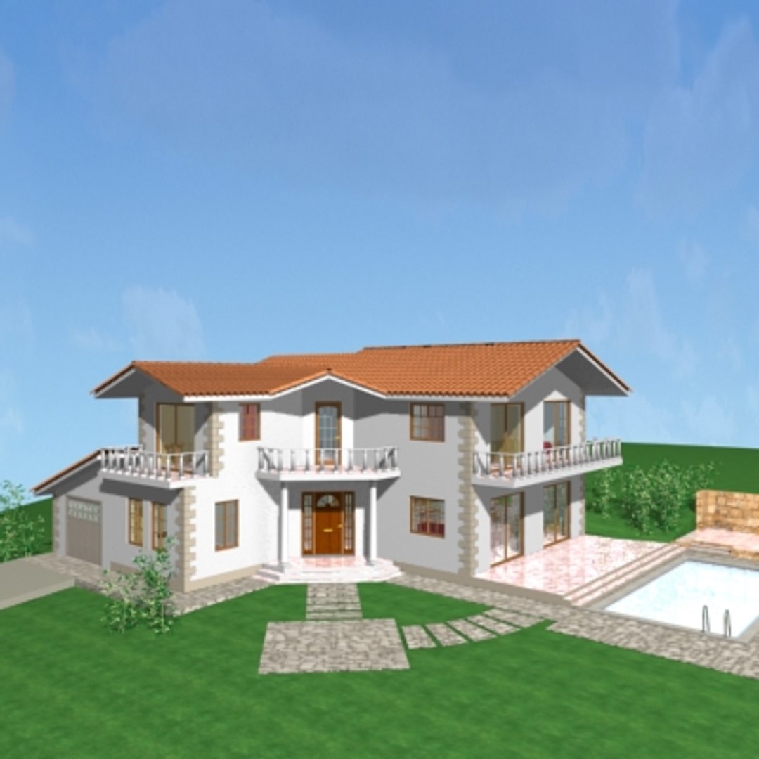 House Architecture 3d Dwg