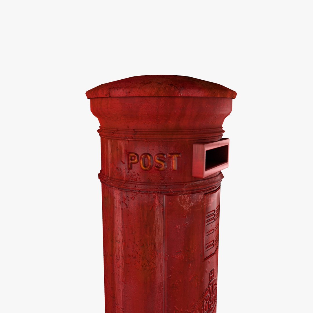 Old Post Box 3d Fbx