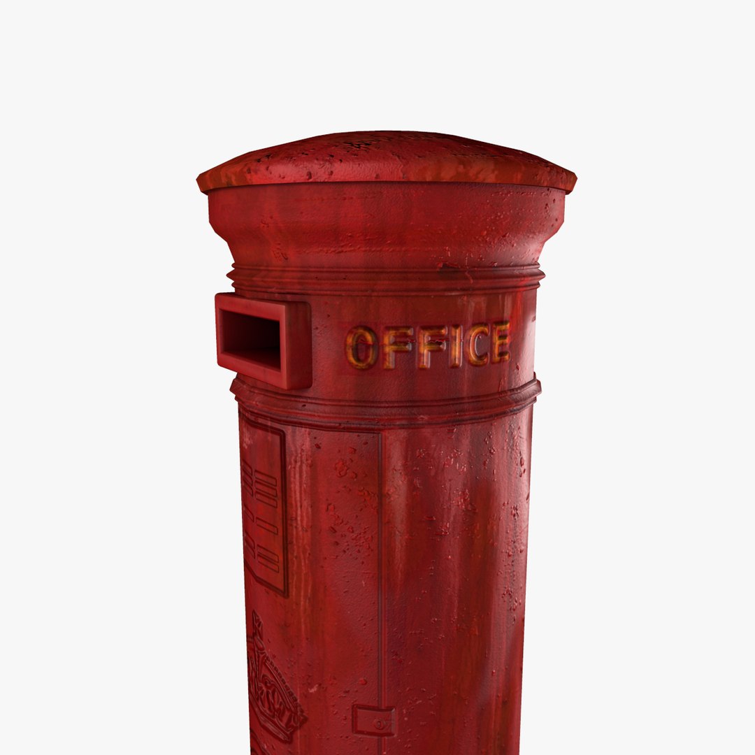 Old Post Box 3d Fbx