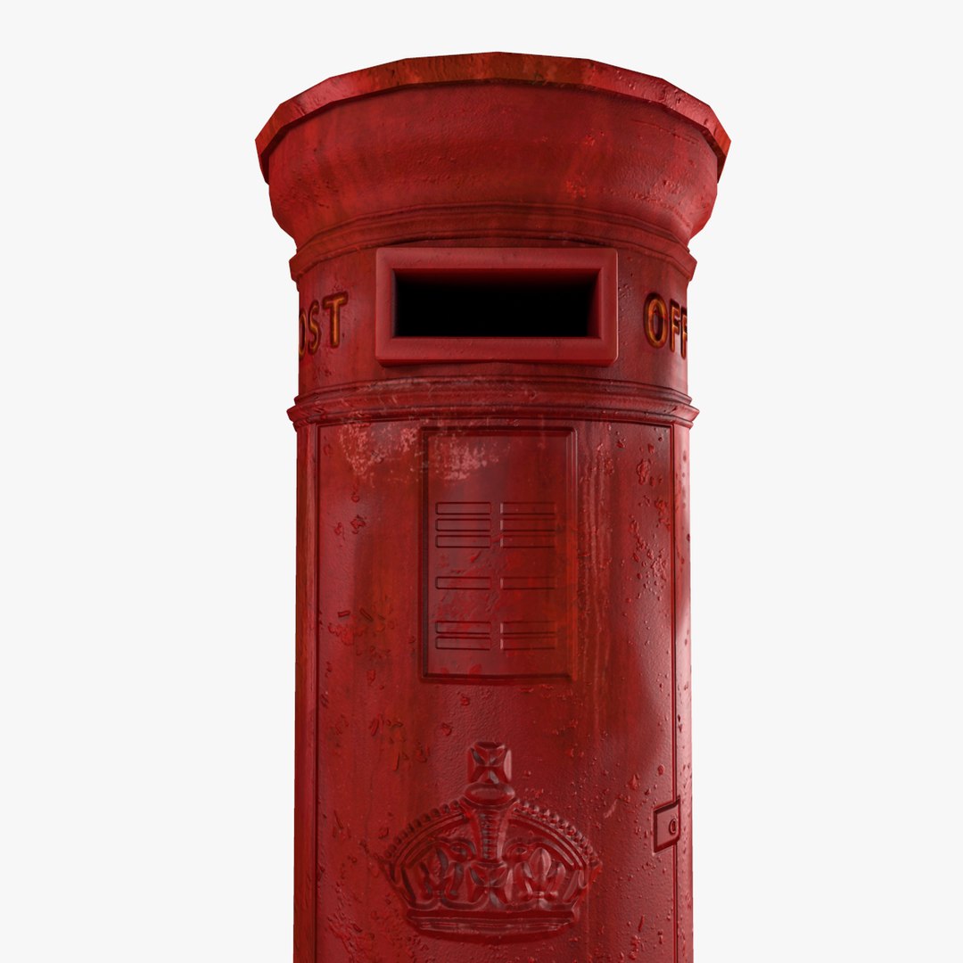 Old Post Box 3d Fbx