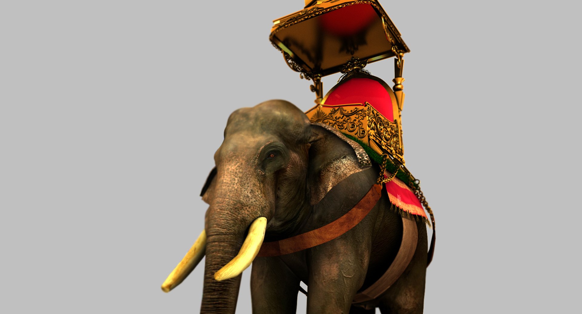 Elephant Carriage 3D Model - TurboSquid 1481955