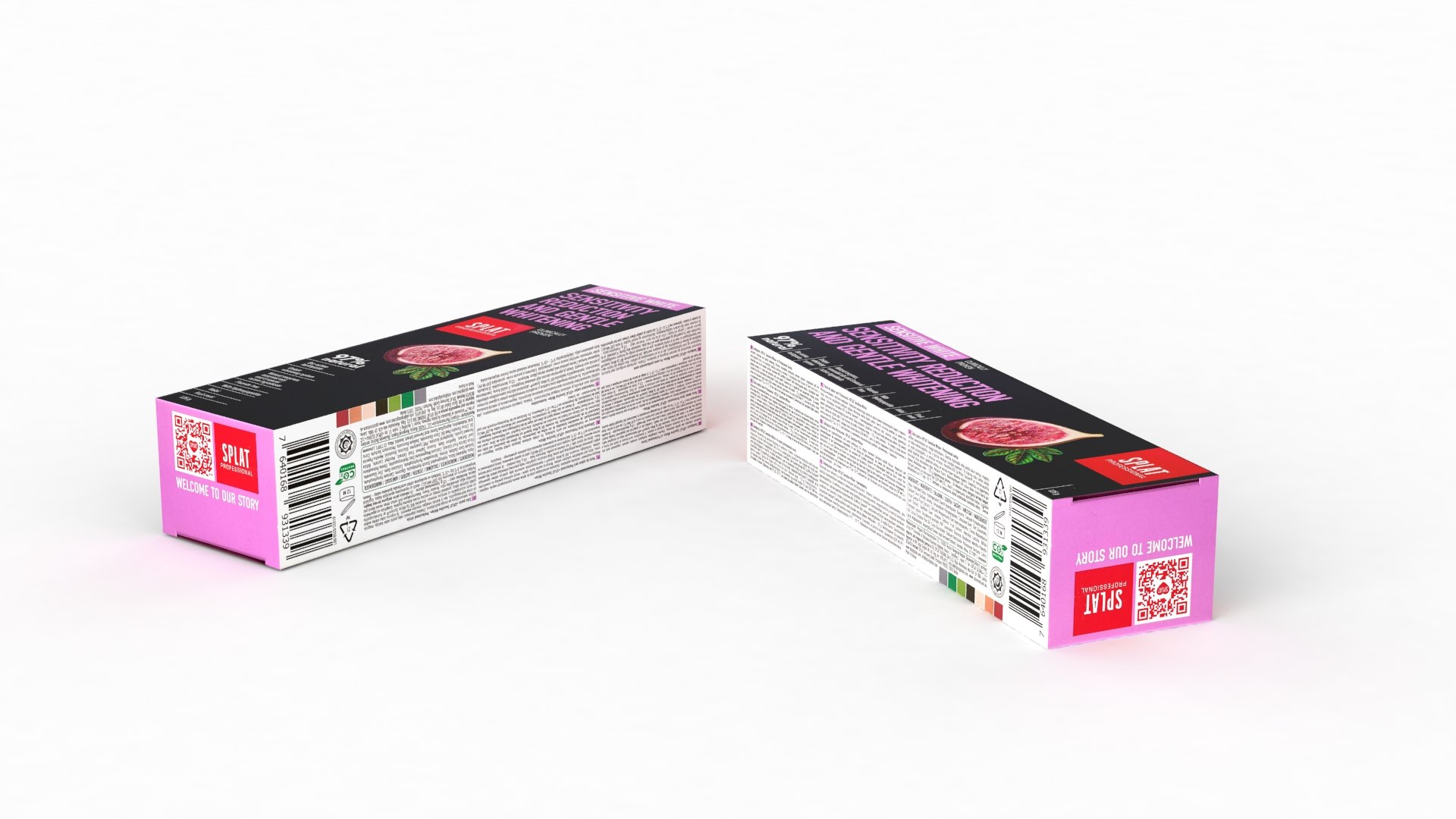 Splat Professional Sensitive White Toothpaste Box 125g 2021 3D Model ...