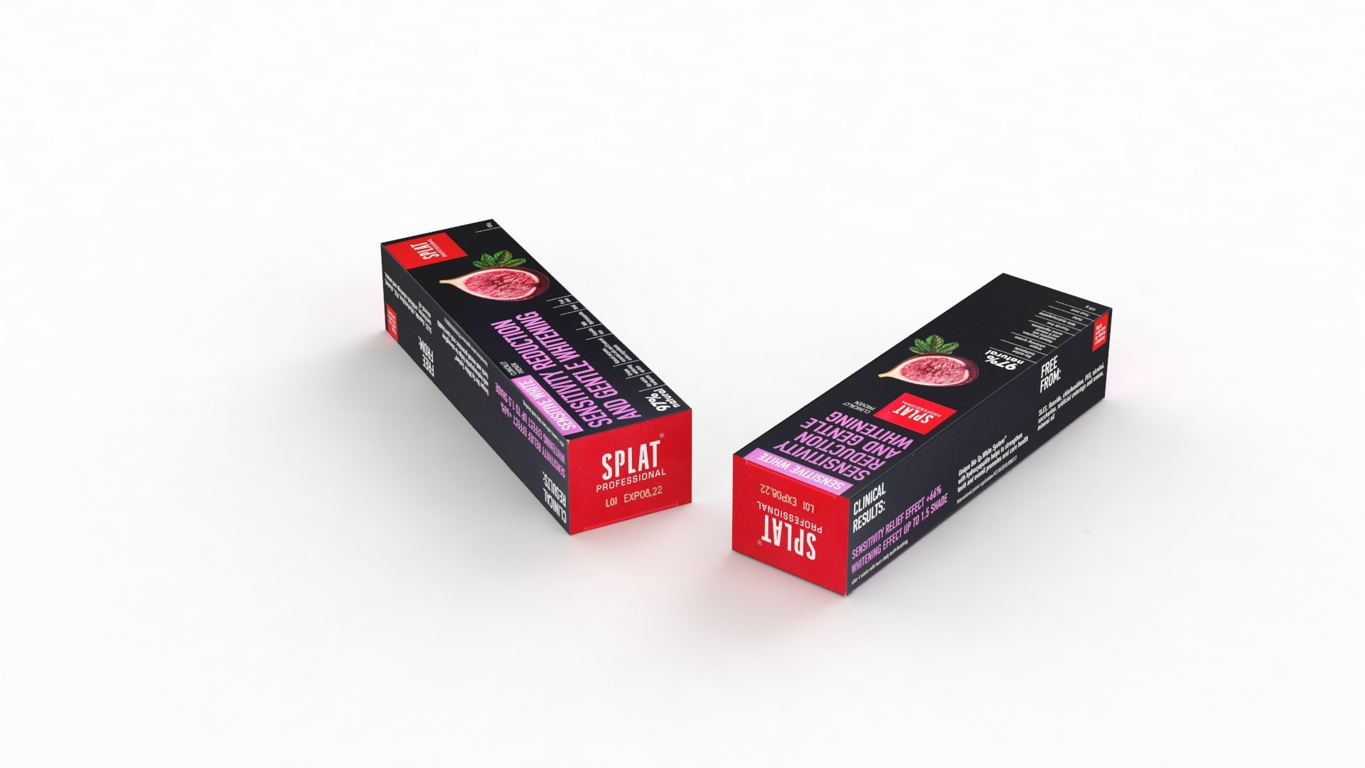 Splat Professional Sensitive White Toothpaste Box 125g 2021 3D Model ...