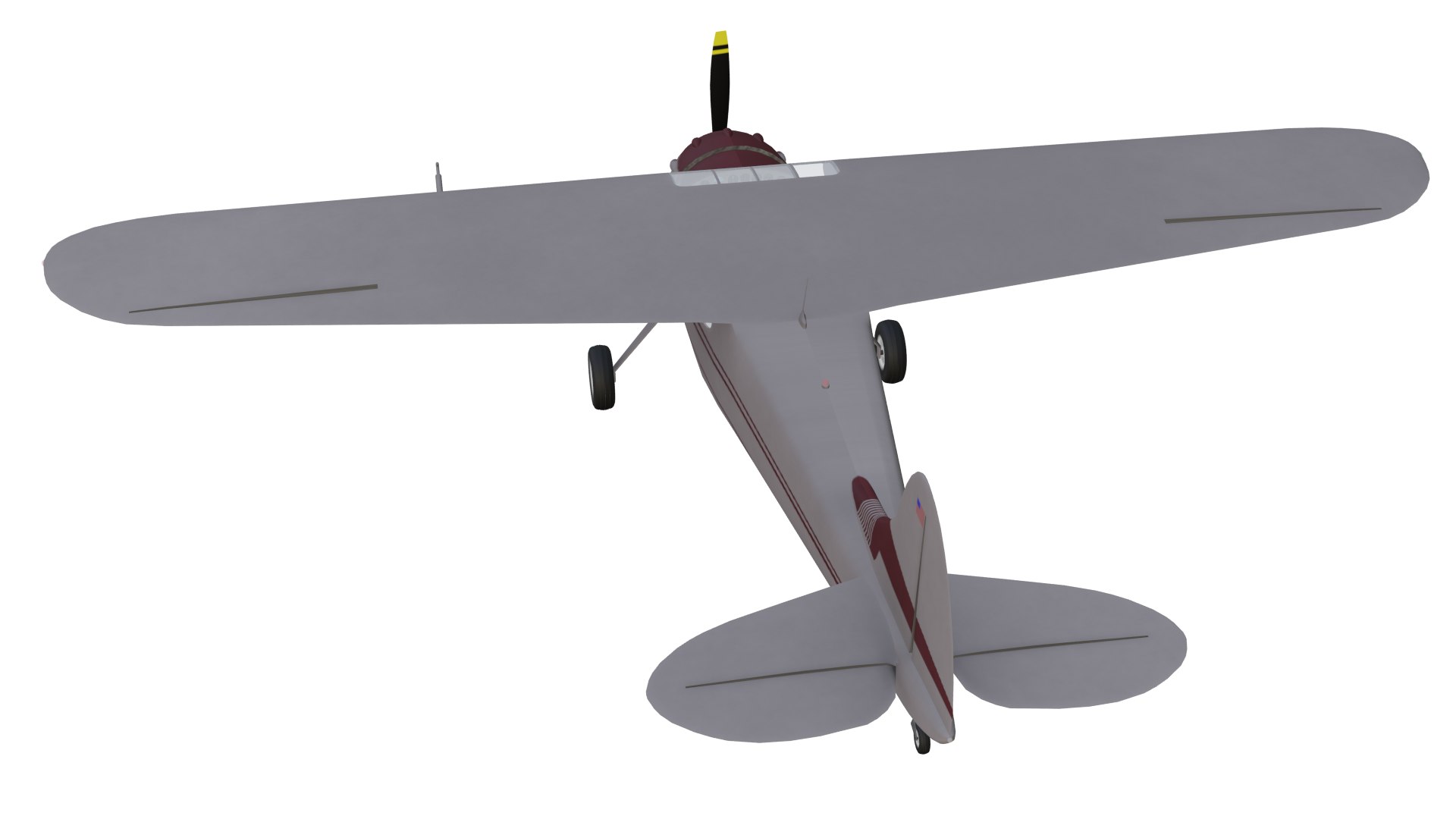 Cessna 195 Businessliner Wheels Version 3D Model - TurboSquid 2348369