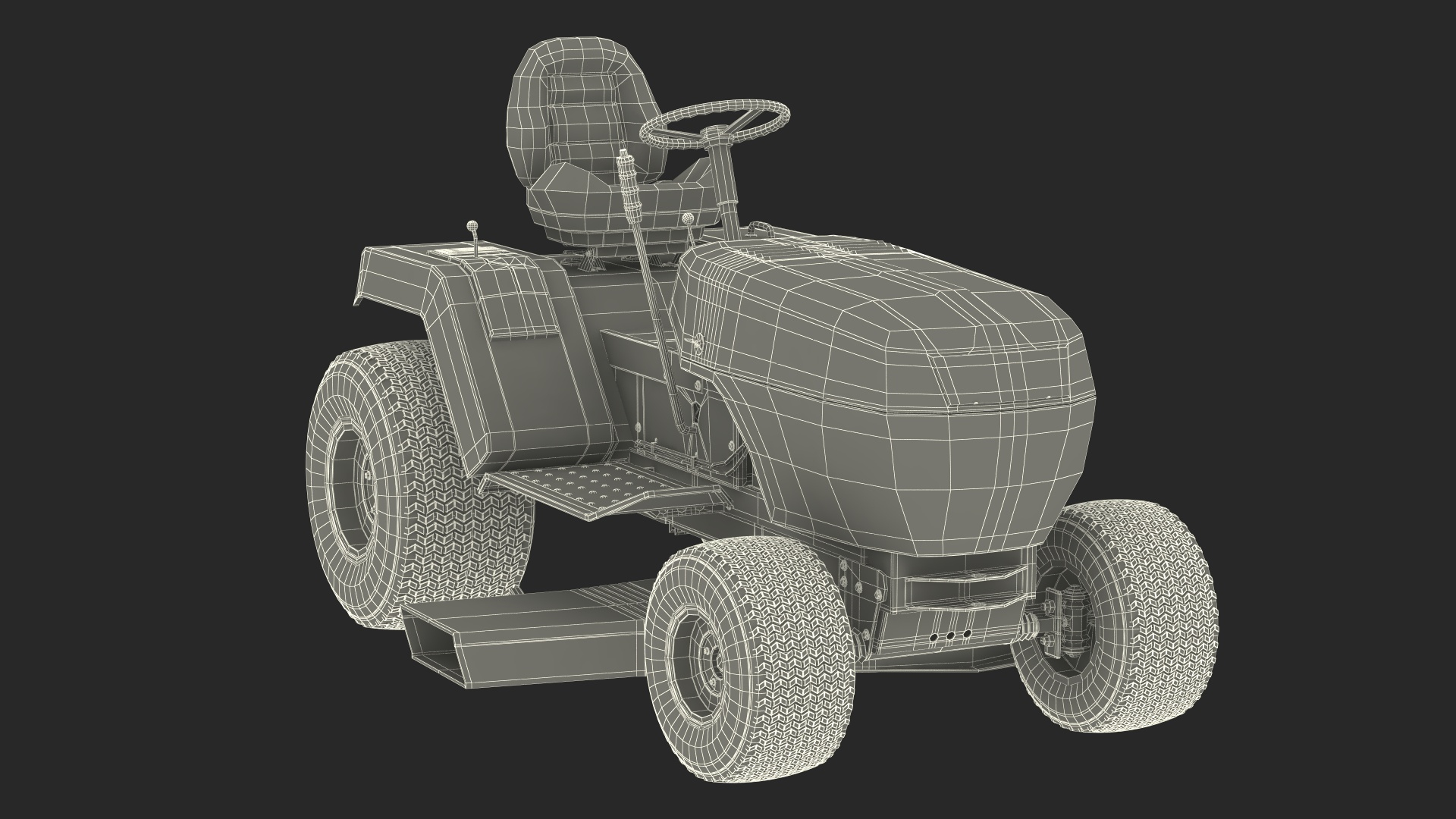 Snapper Lawn Tractor Rigged for Cinema 4D 3D model - TurboSquid 2160944