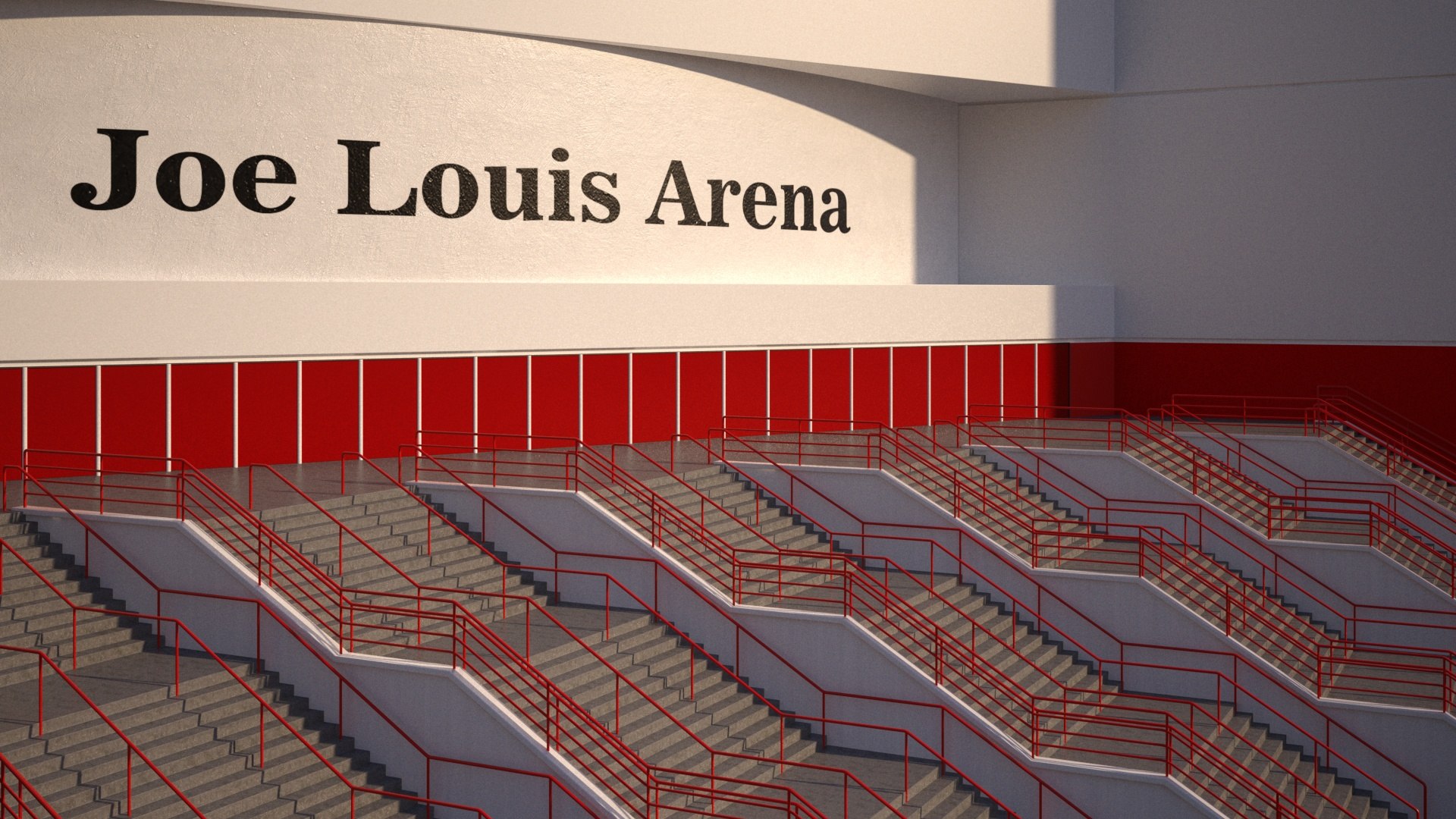 3D Joe Louis Hockey Arena Model - TurboSquid 1451472