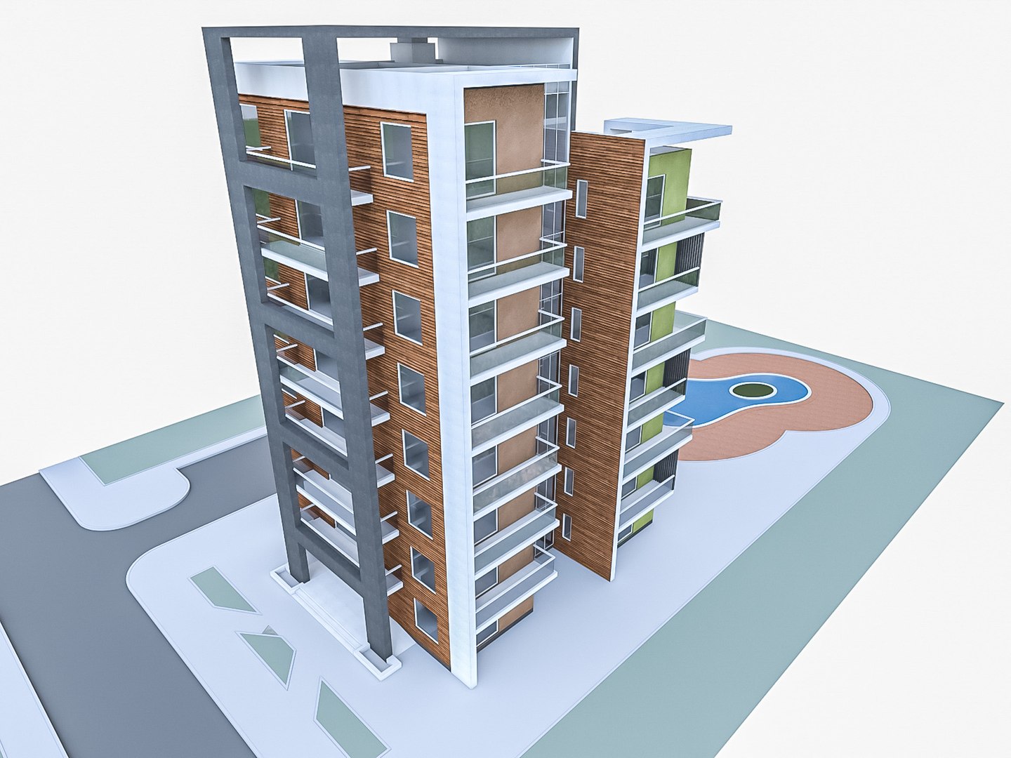 3D Condominium 01 - TurboSquid 1751145
