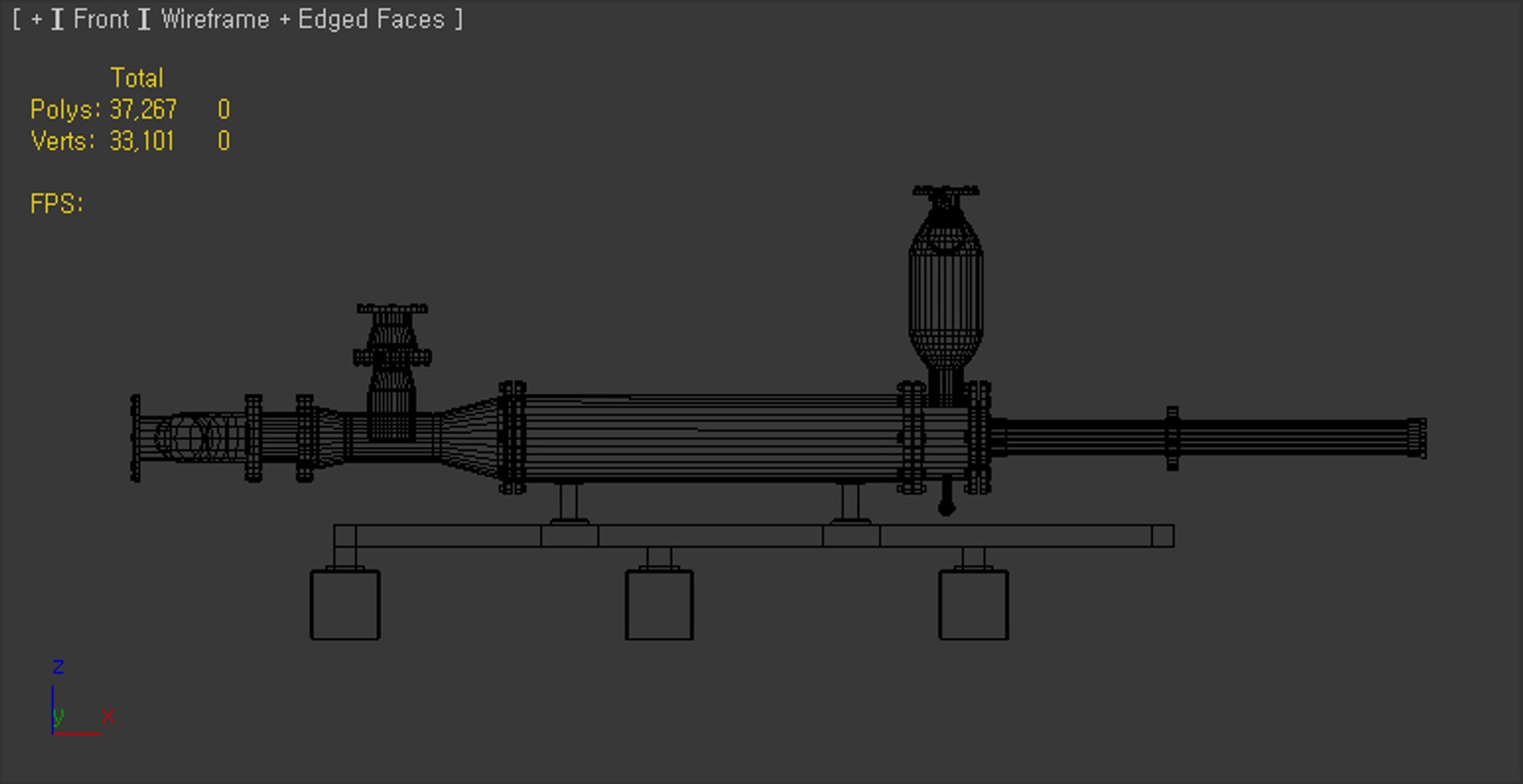 3d model piston pump