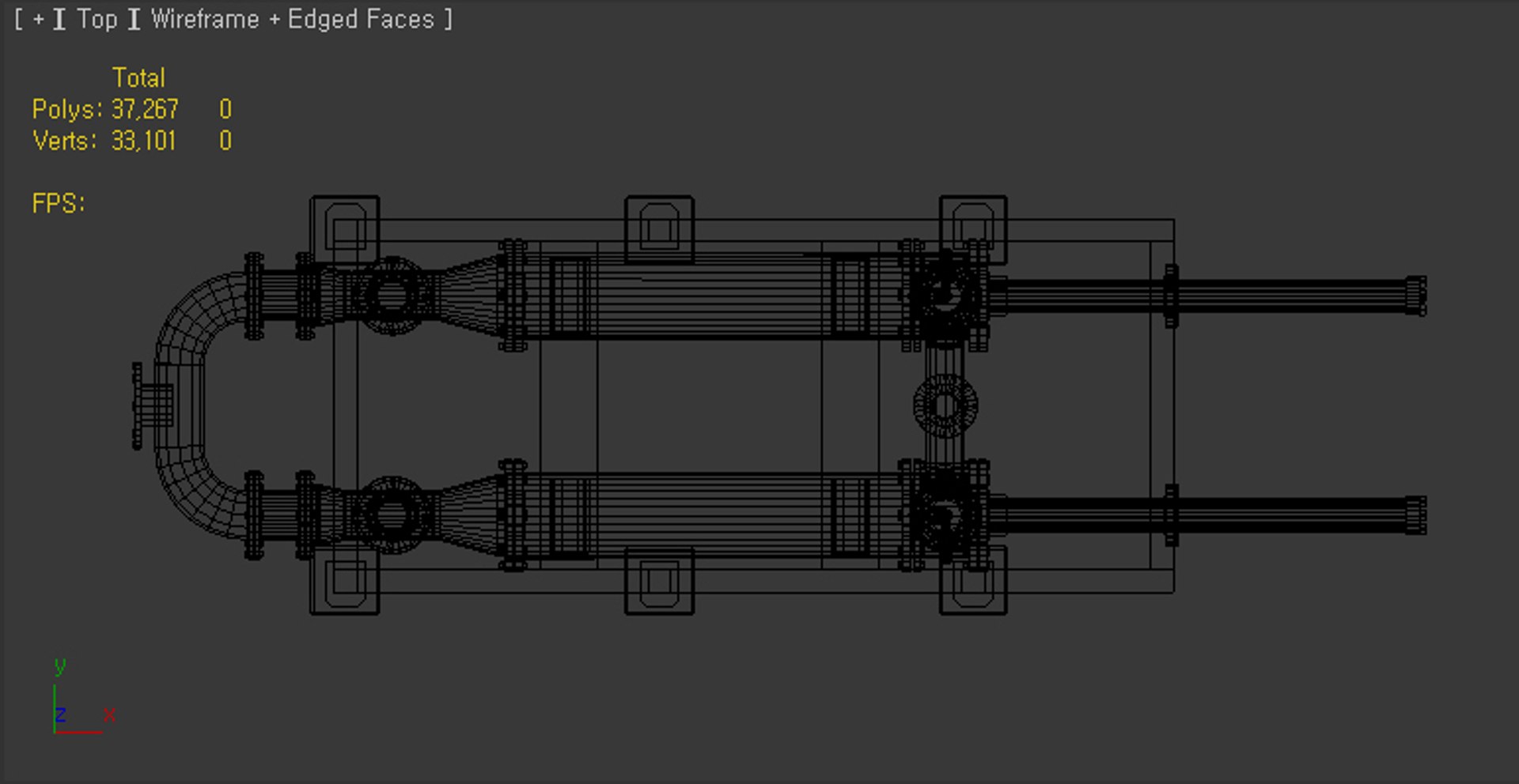 3d model piston pump