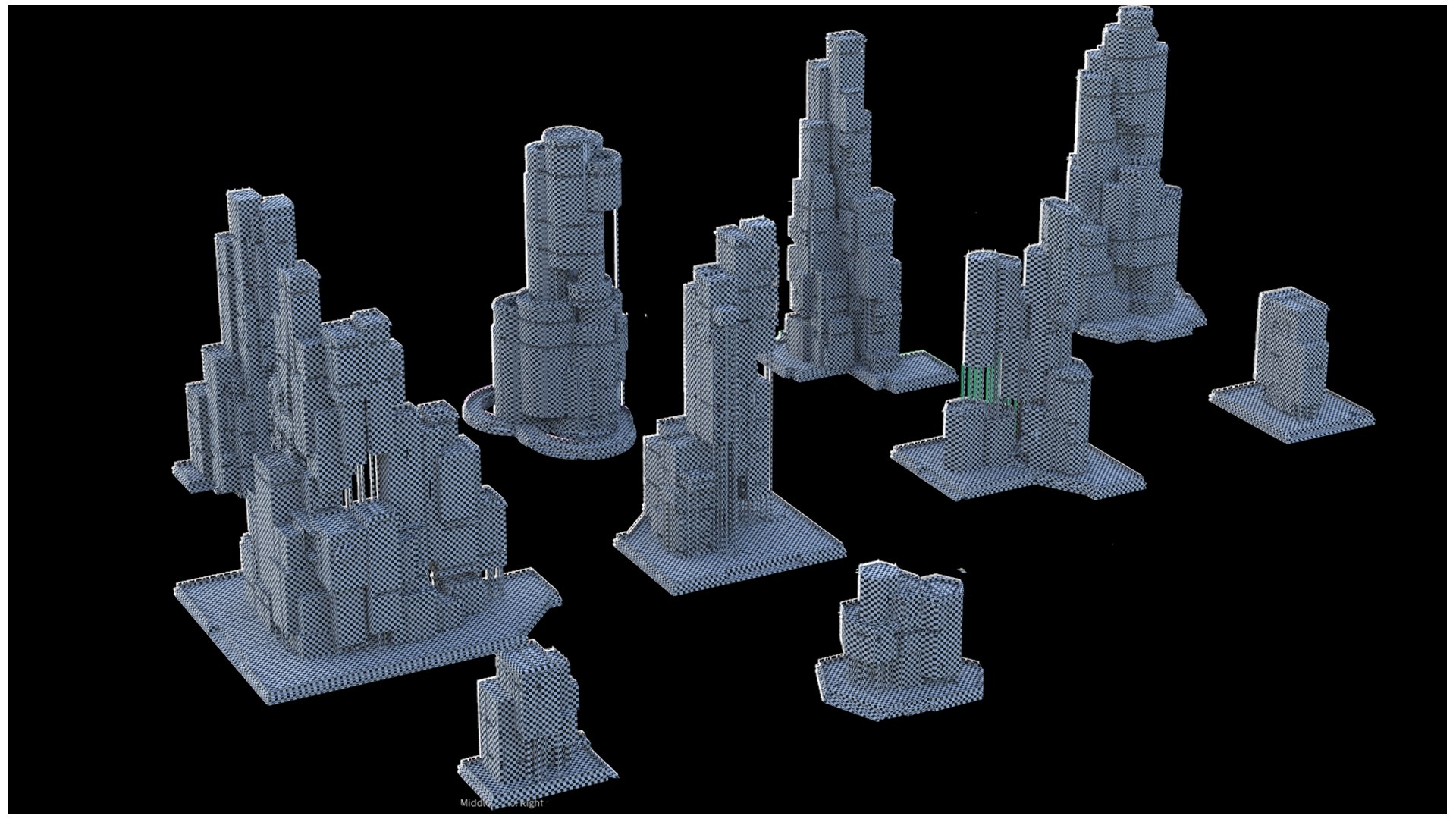 MODERN BUILDING AND SKYSCRAPER PACK KITBASH CITY WORLD KIT 3D model 3D ...