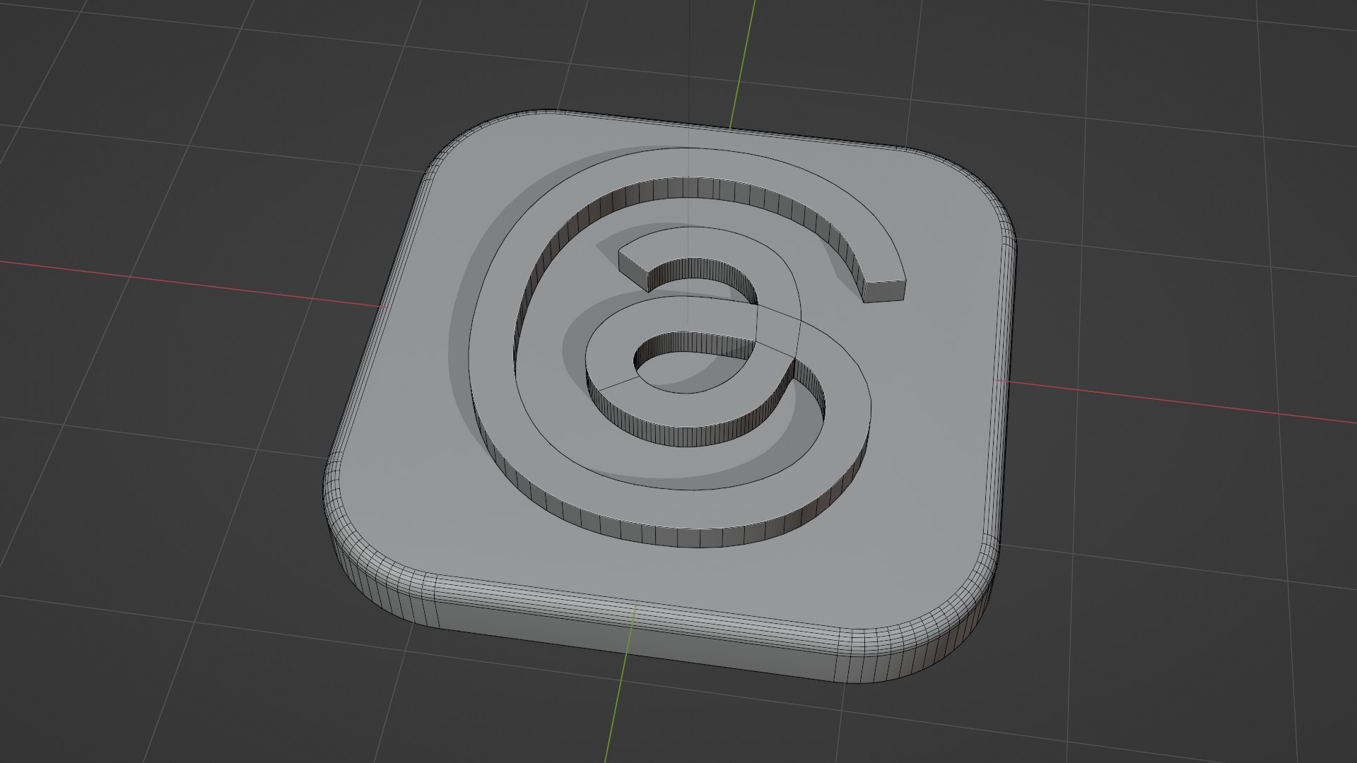 3D Meta Socials logo - TurboSquid 2132057