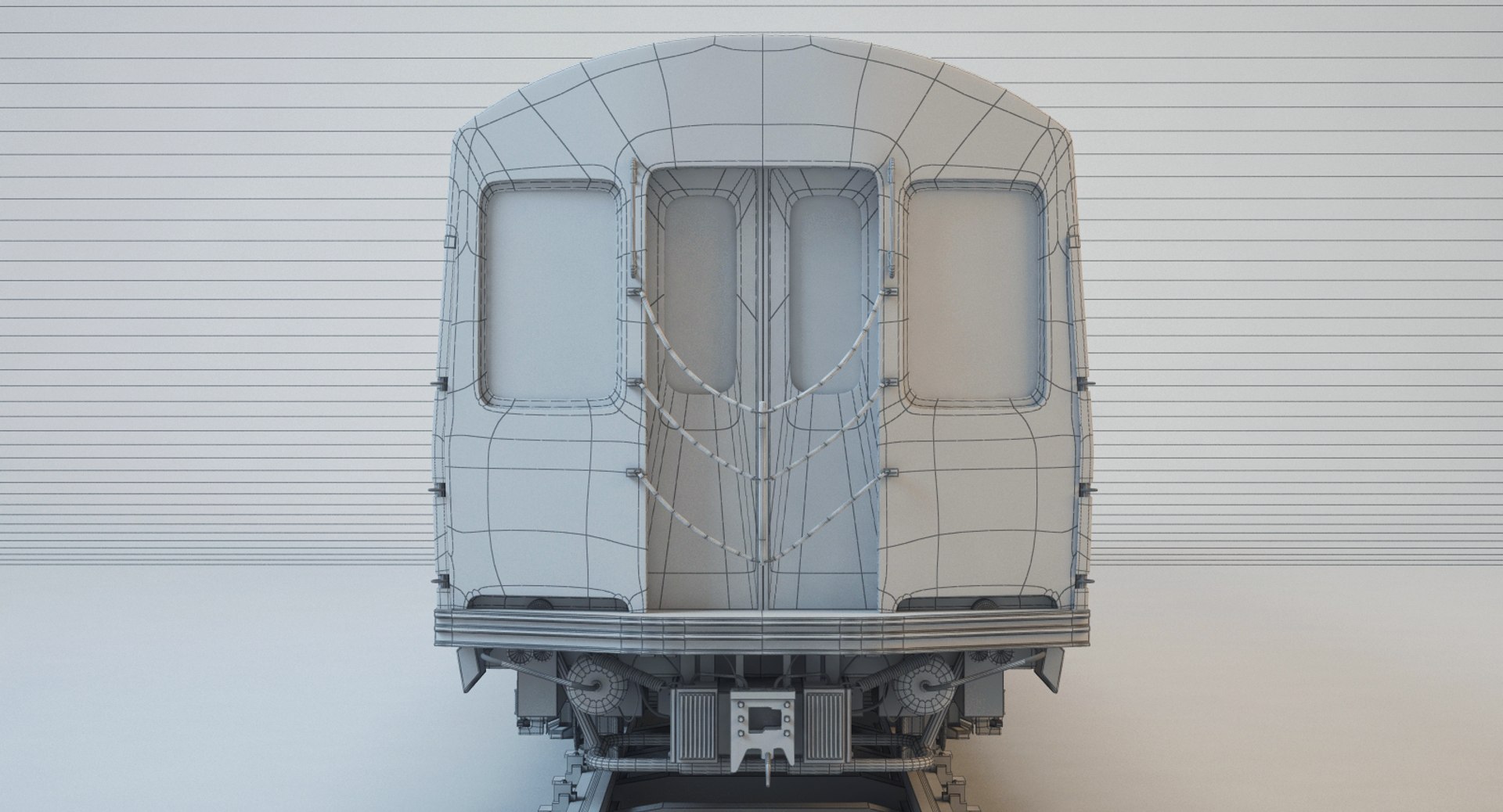 3d new york r160 subway train