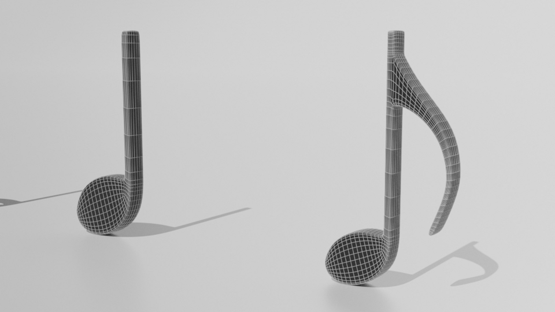 Musical Notes Cartoon 3D Model - TurboSquid 1606592