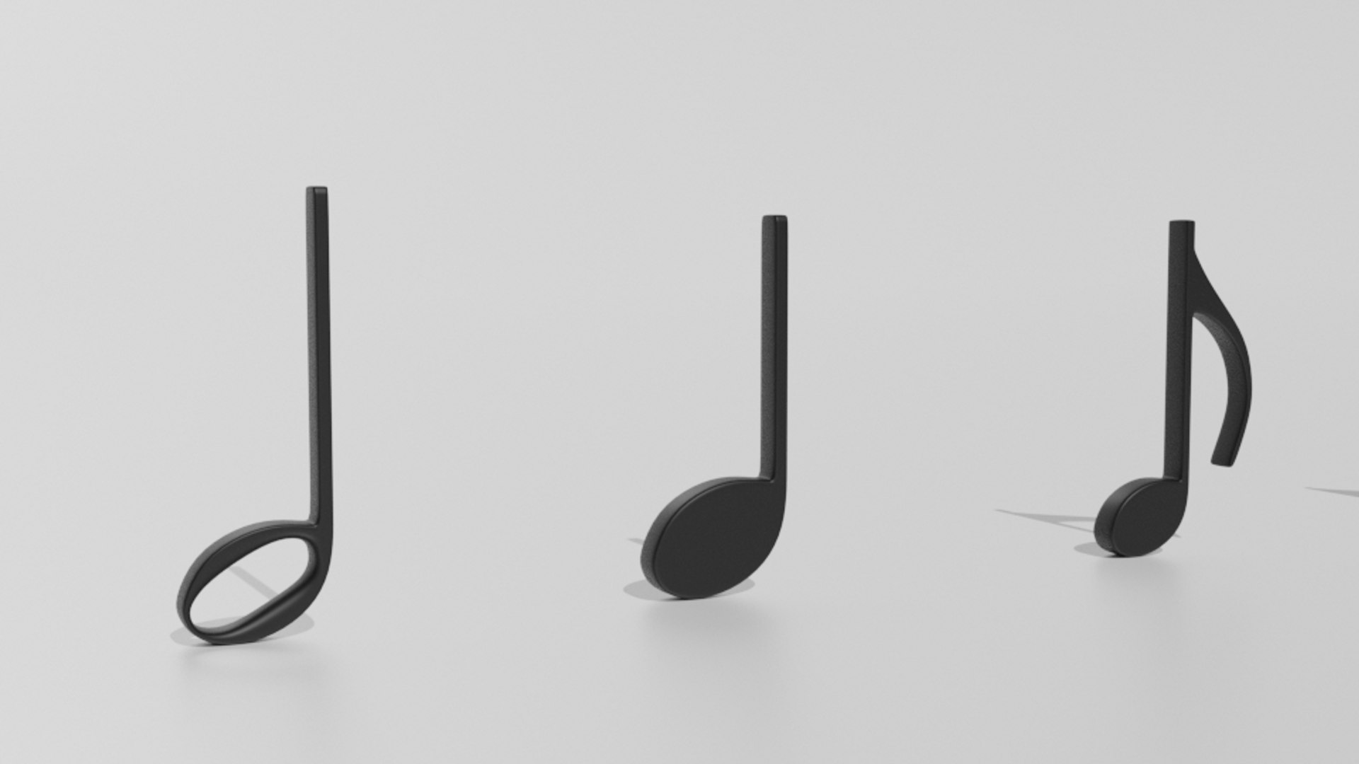 Musical Notes Cartoon 3D Model - TurboSquid 1606592