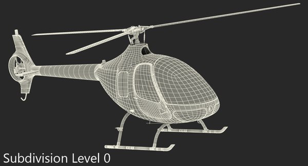 3d training helicopter guimbal cabri model