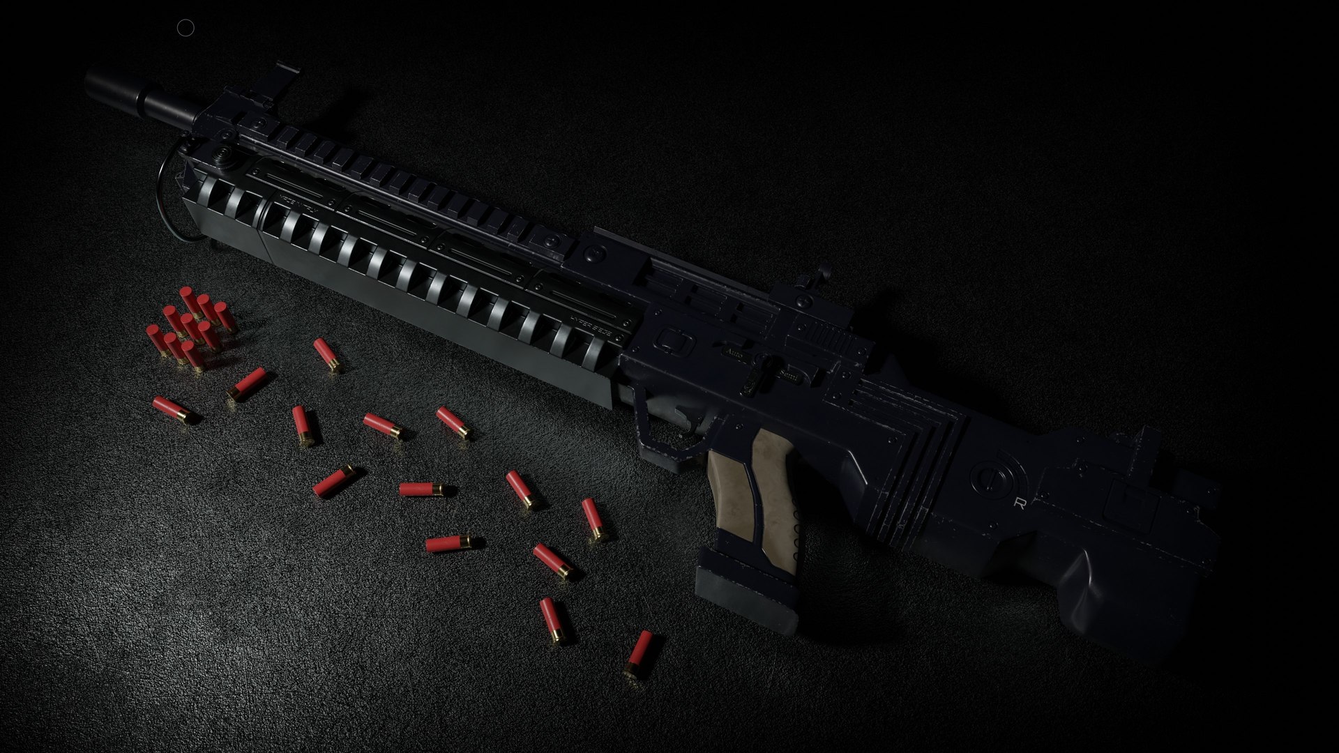 3D Hyper Siege 4 Shotgun Low-poly - TurboSquid 1928970