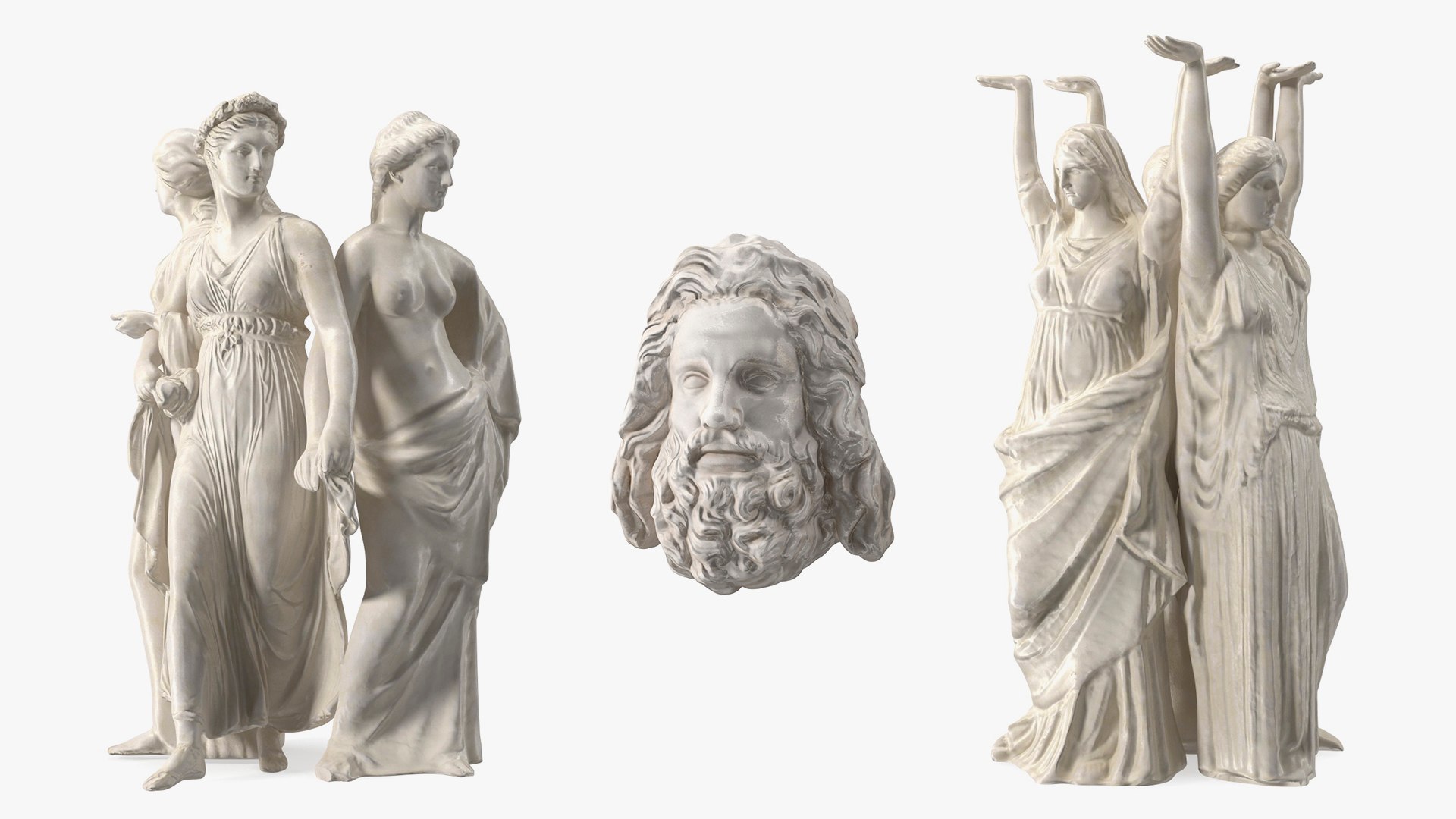 3D Nymphs Sculptures Collection 2 - TurboSquid 2061821