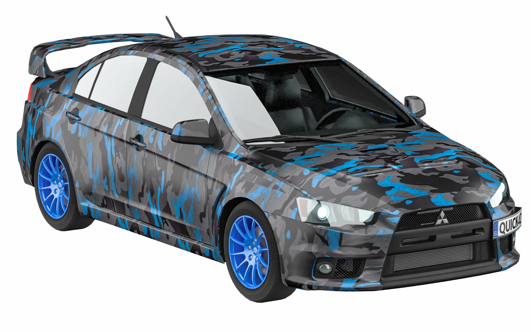 3D Mitsubishi Lancer Evolution X Model - TurboSquid 1633141