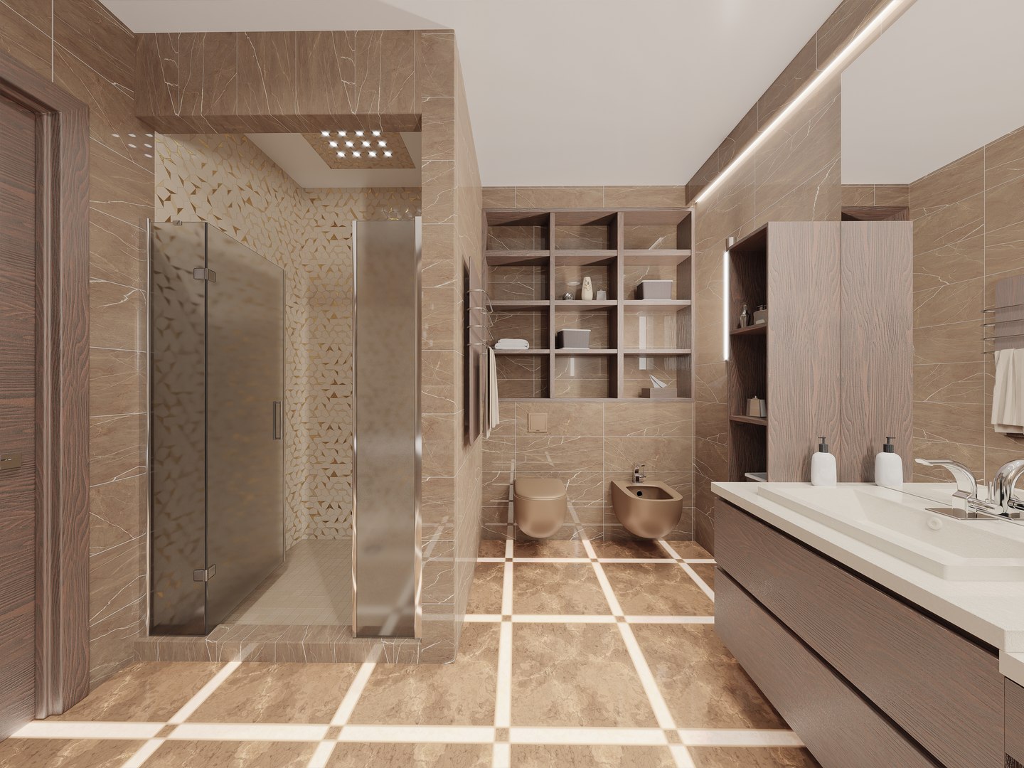 Modern Bathroom Model - TurboSquid 1746987