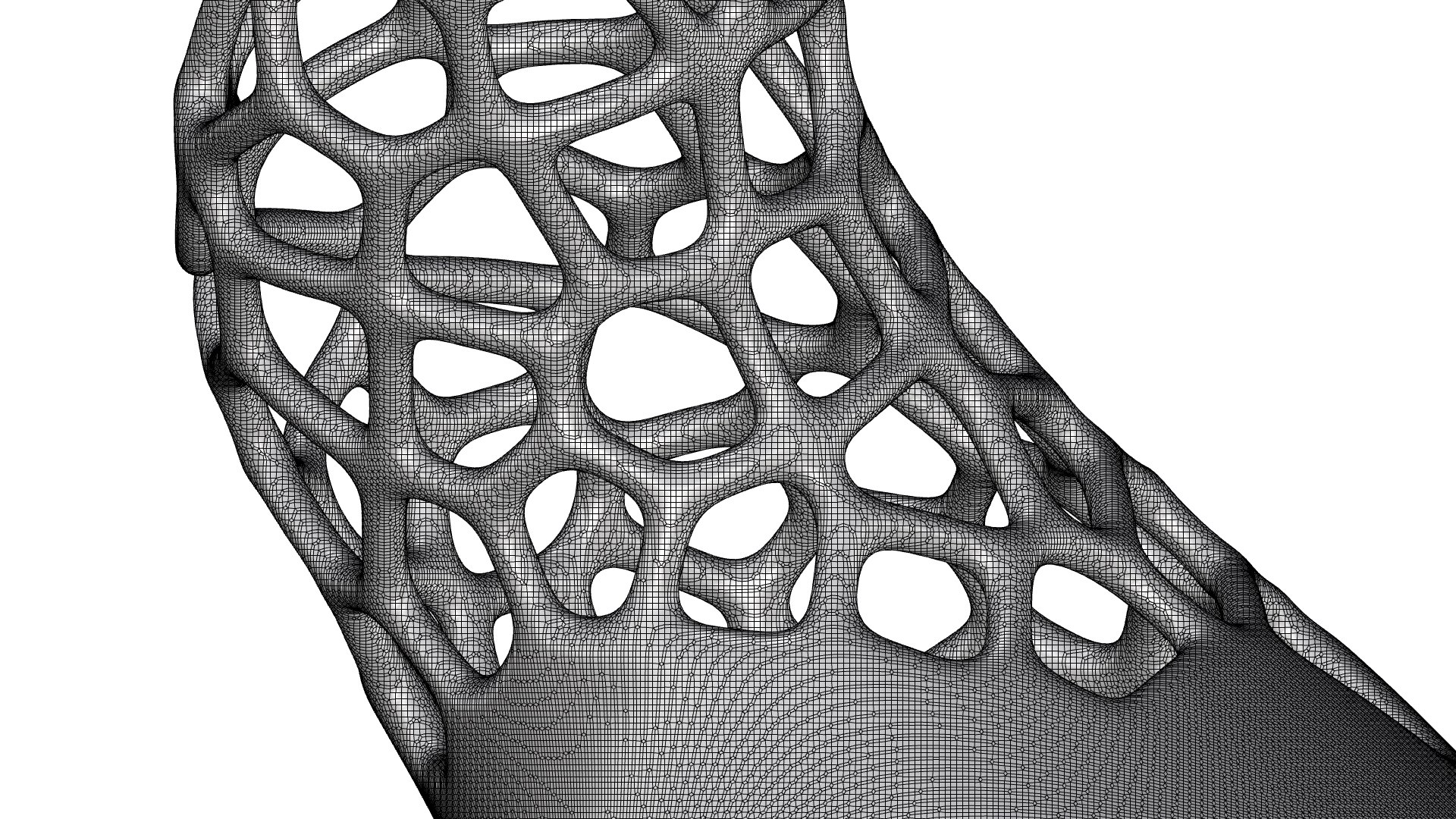3D model Voronoi Swirl Skeleton Vase - TurboSquid 2152489
