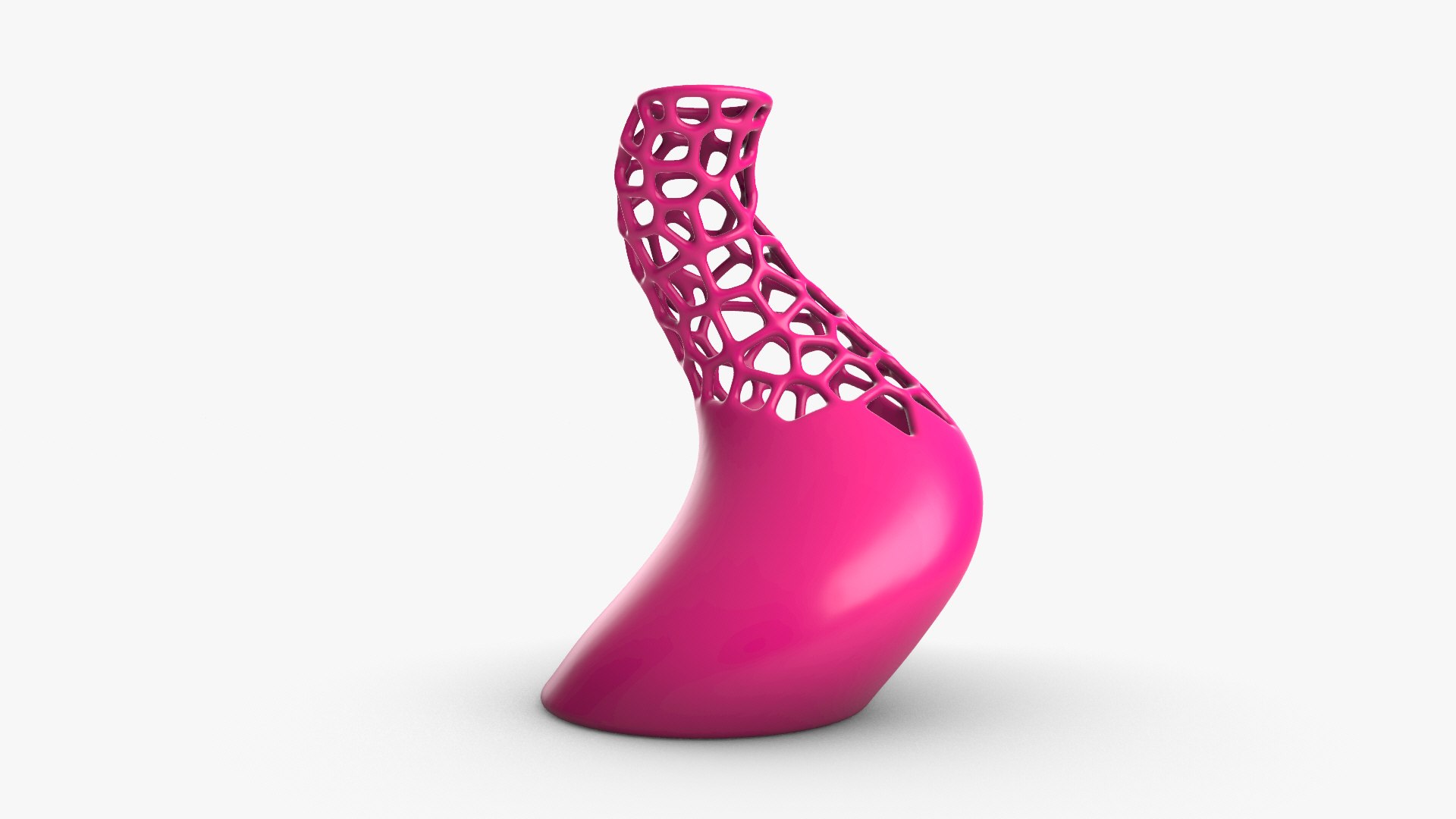 3D model Voronoi Swirl Skeleton Vase - TurboSquid 2152489
